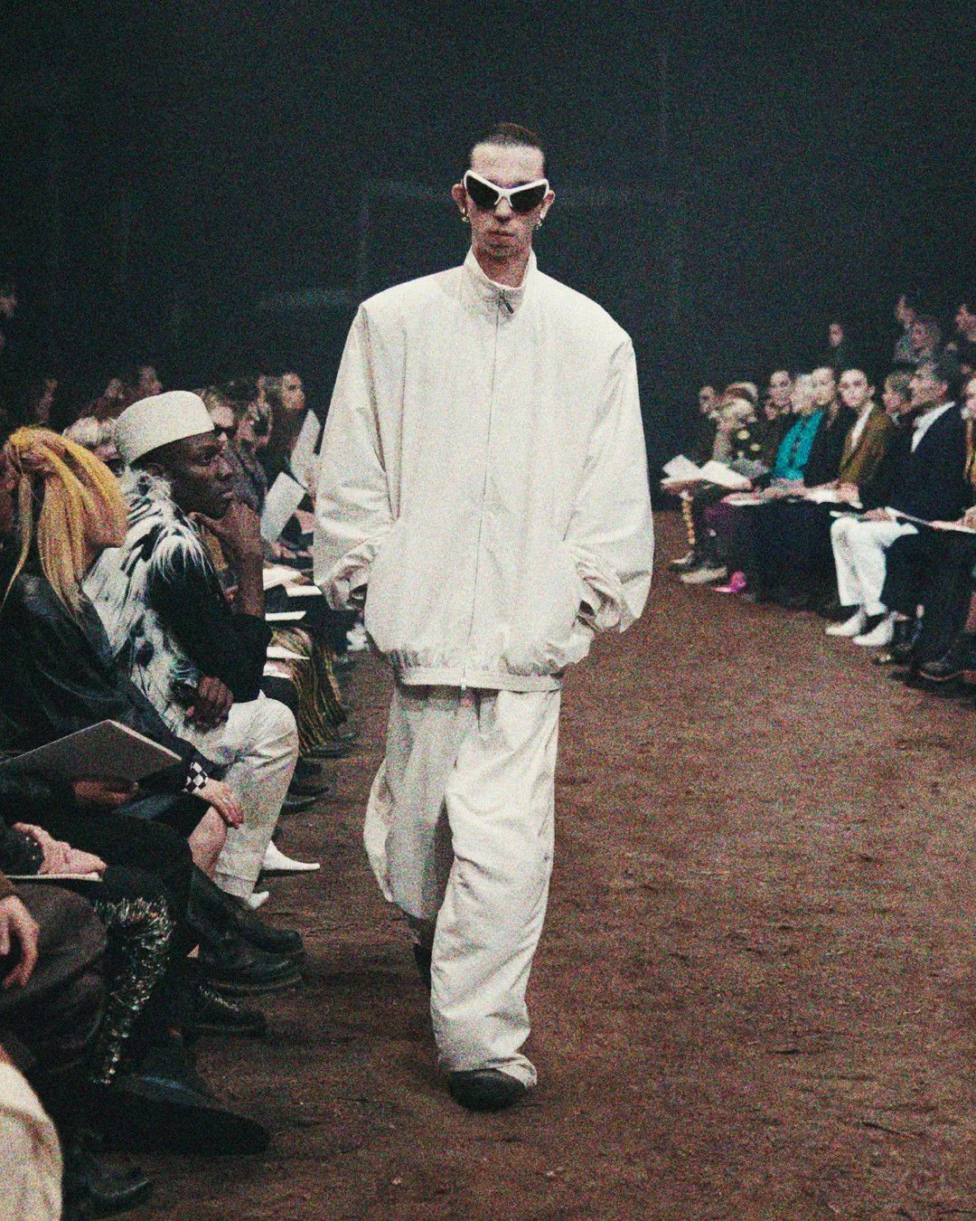 Balenciaga Balenciaga Padded Tracksuit Jacket from Lost Tape RW Look 8 ...