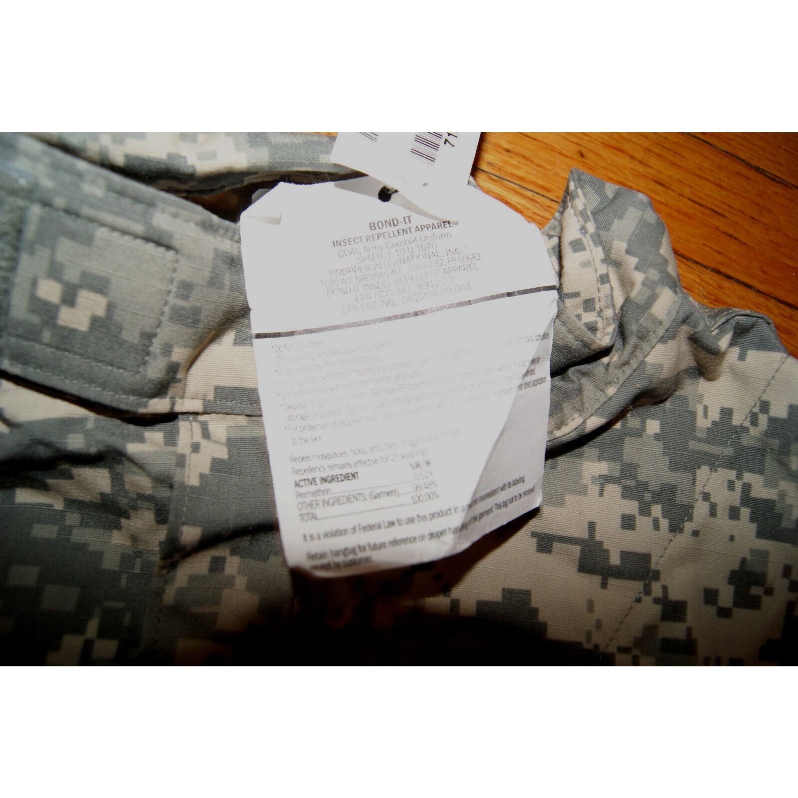 Unbrnd US Military ACU Surplus NATO Large Long Coat Uniform Jacket ...