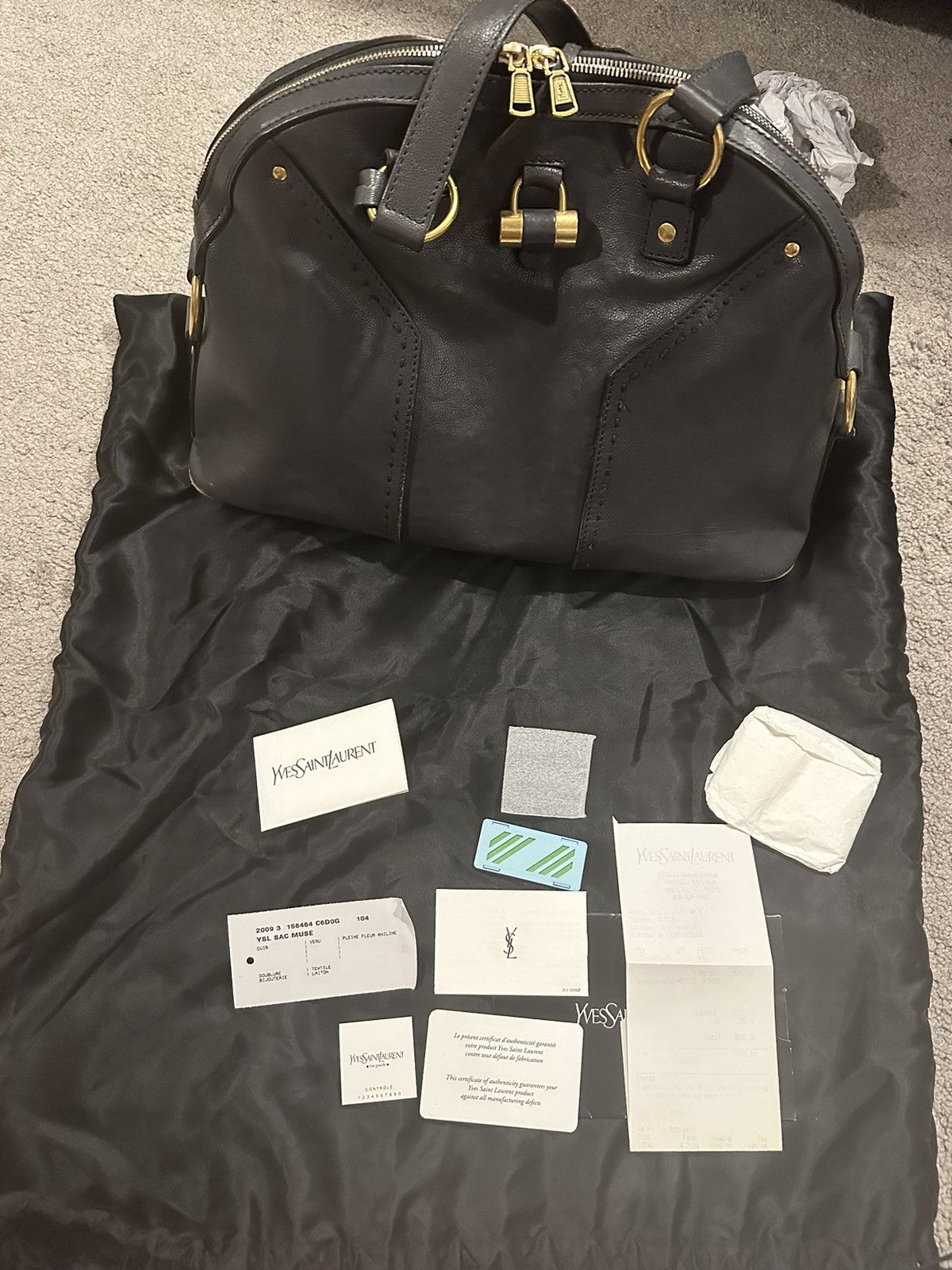 Ysl Pour Homme YSL SAC MUSE Vintage Bag in Grey🐘 | Grailed