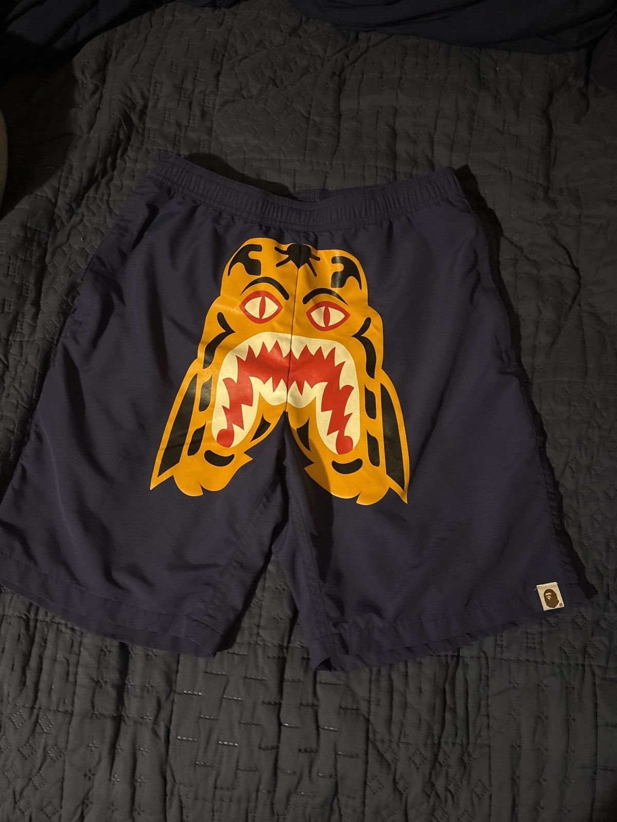 Bape Bape tiger swim trunks | Grailed