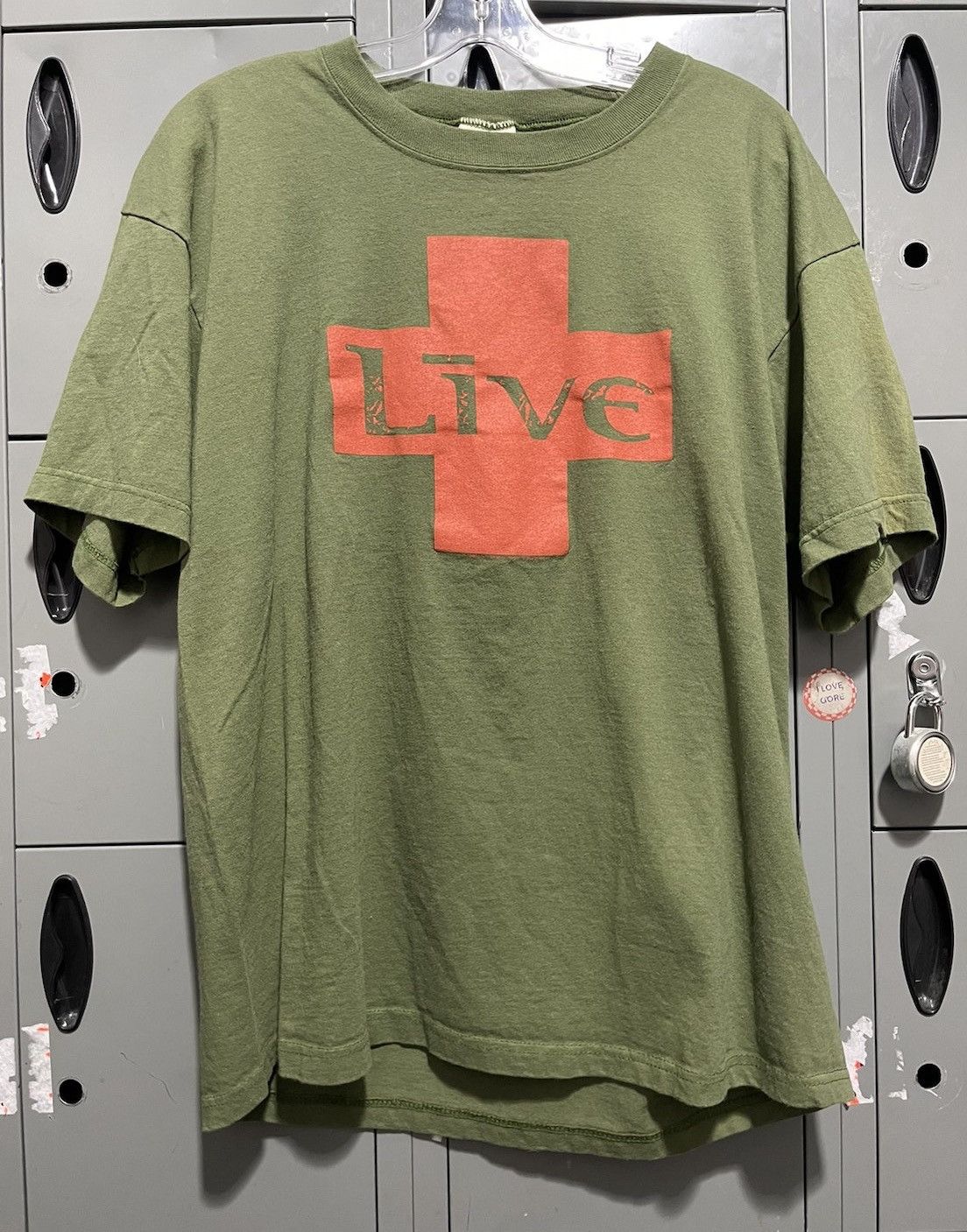 Band Tees × Made In Usa × Vintage Live 90s vintage band phot tee cross ...