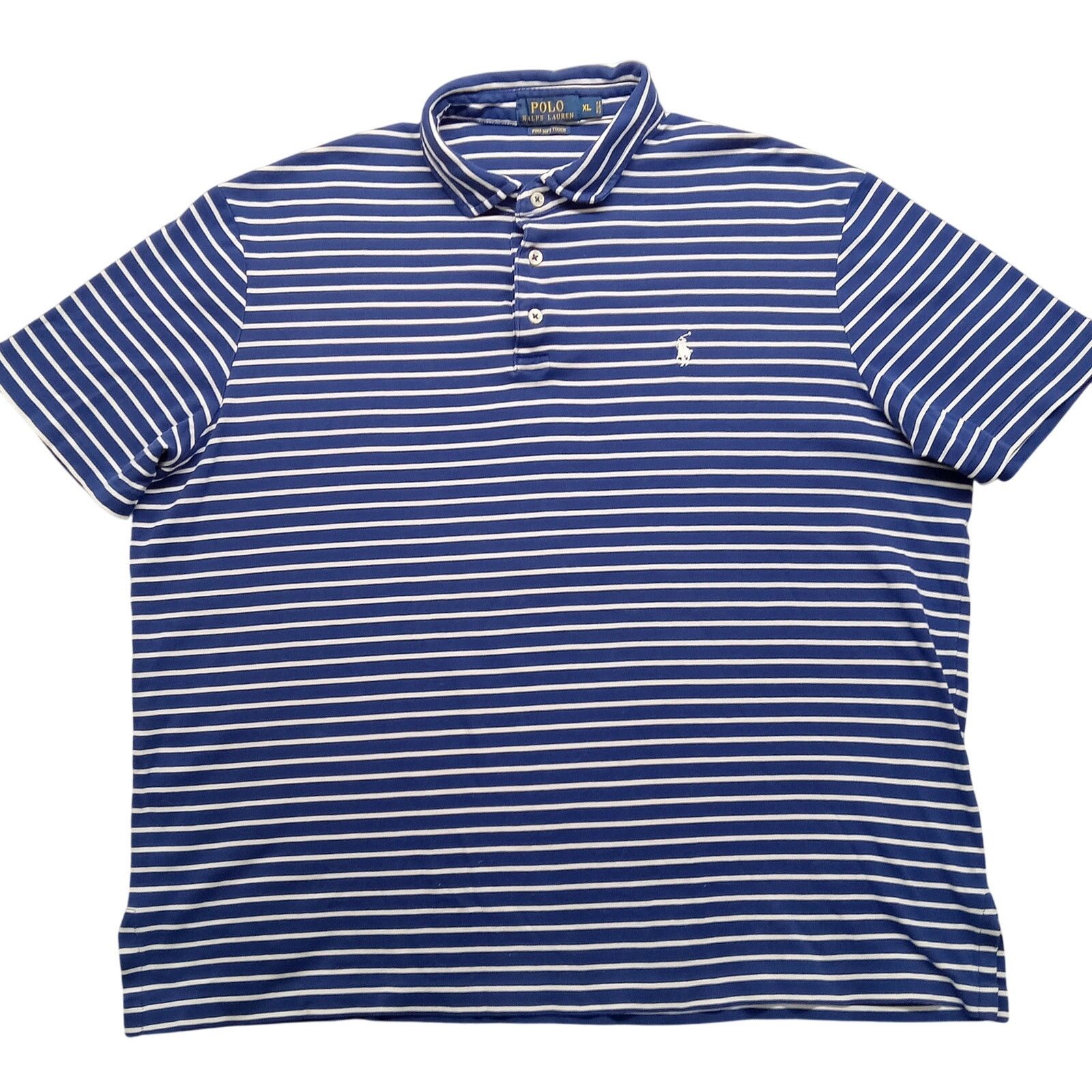 Polo Ralph Lauren Polo Ralph Lauren Polo Shirt XL Men's Blue Stipe Pima ...