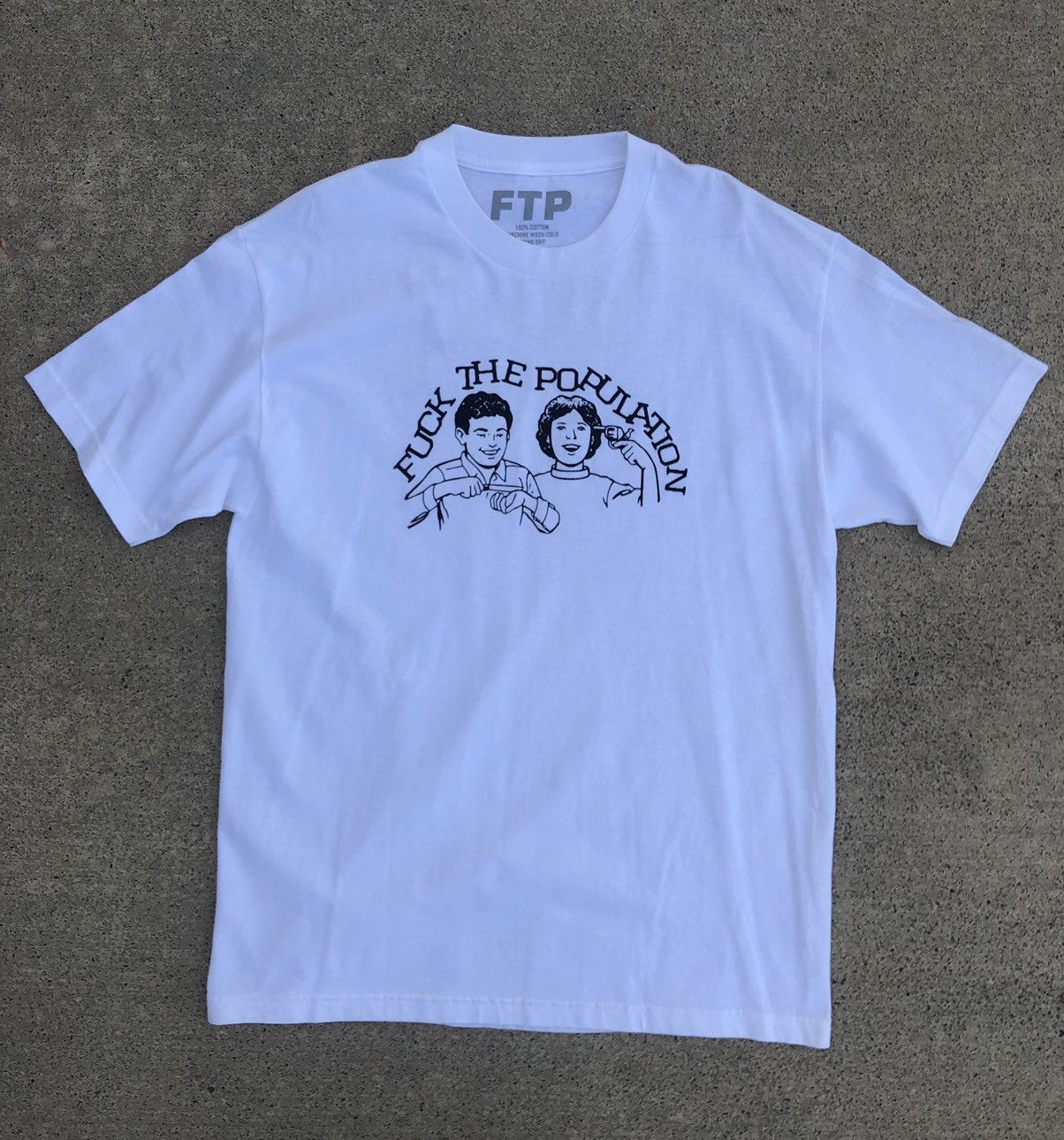 Fuck The Population × G59 Records × Streetwear Rare FTP suicidal thoughts tee | Grailed