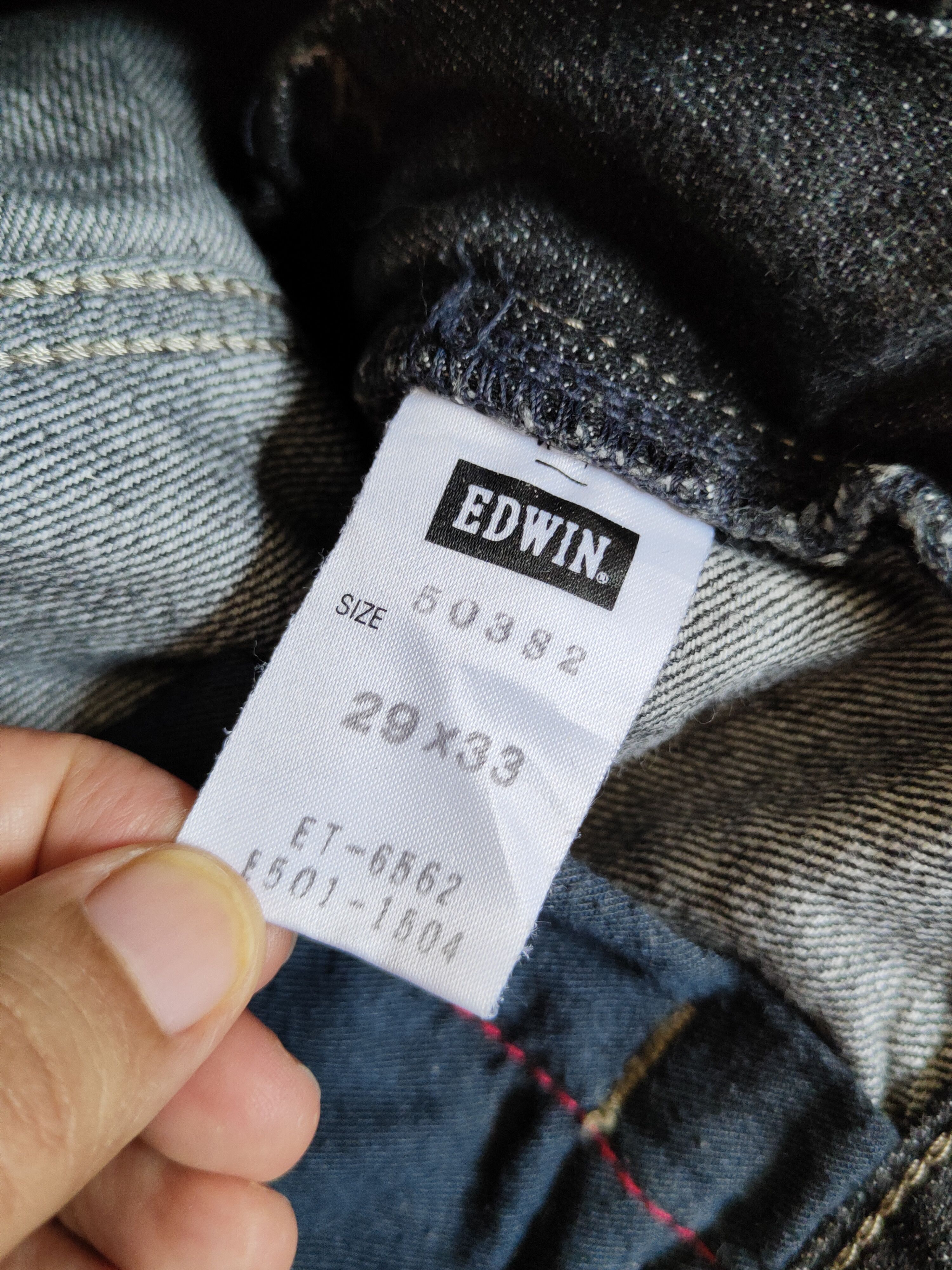 Distressed Denim × Edwin × Japanese Brand Edwin Black Distressed Ripped Jeans #S1851 | Grailed