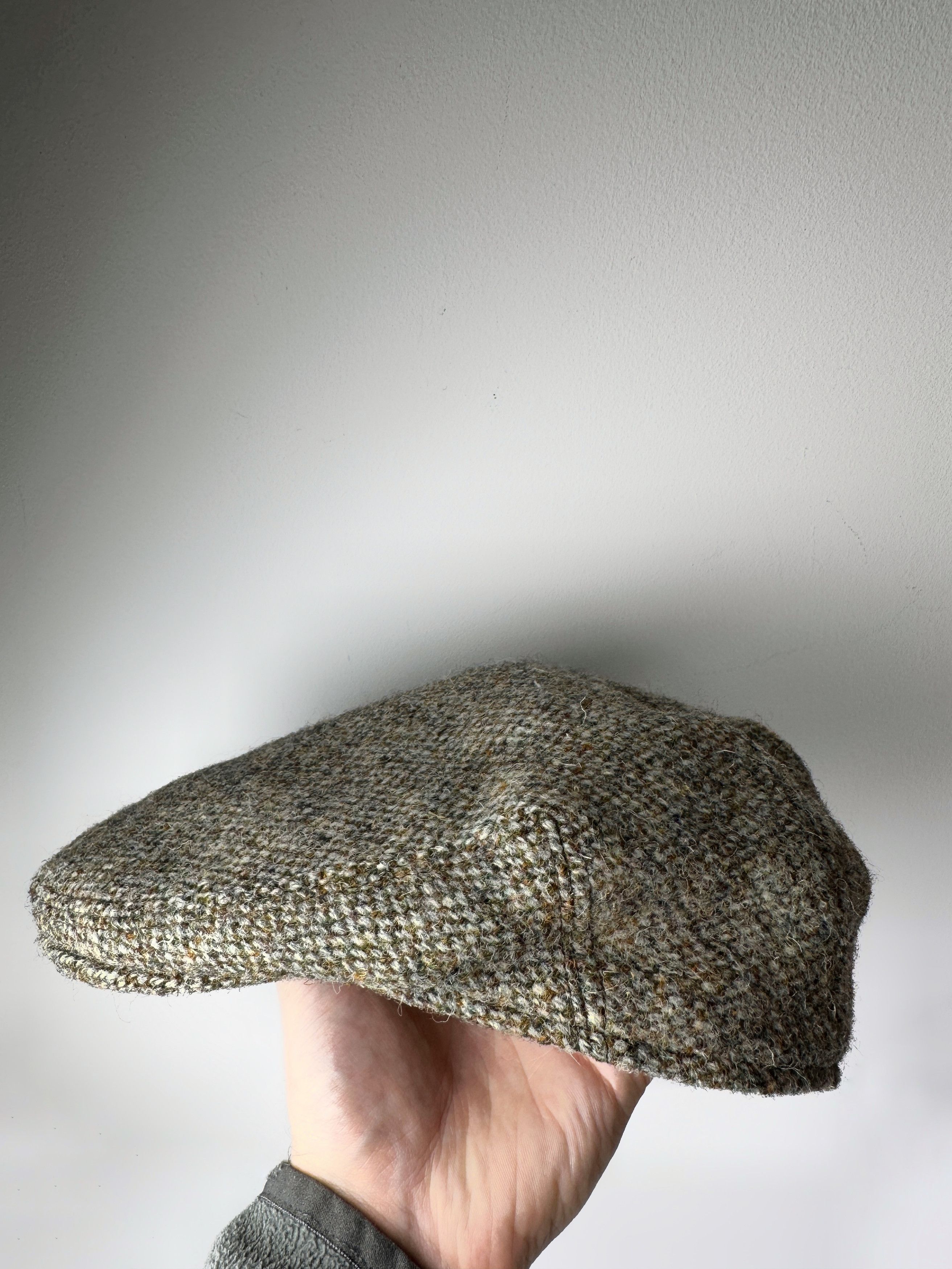 Vintage Harris Tweed Wool Flat Cap Hat | Grailed