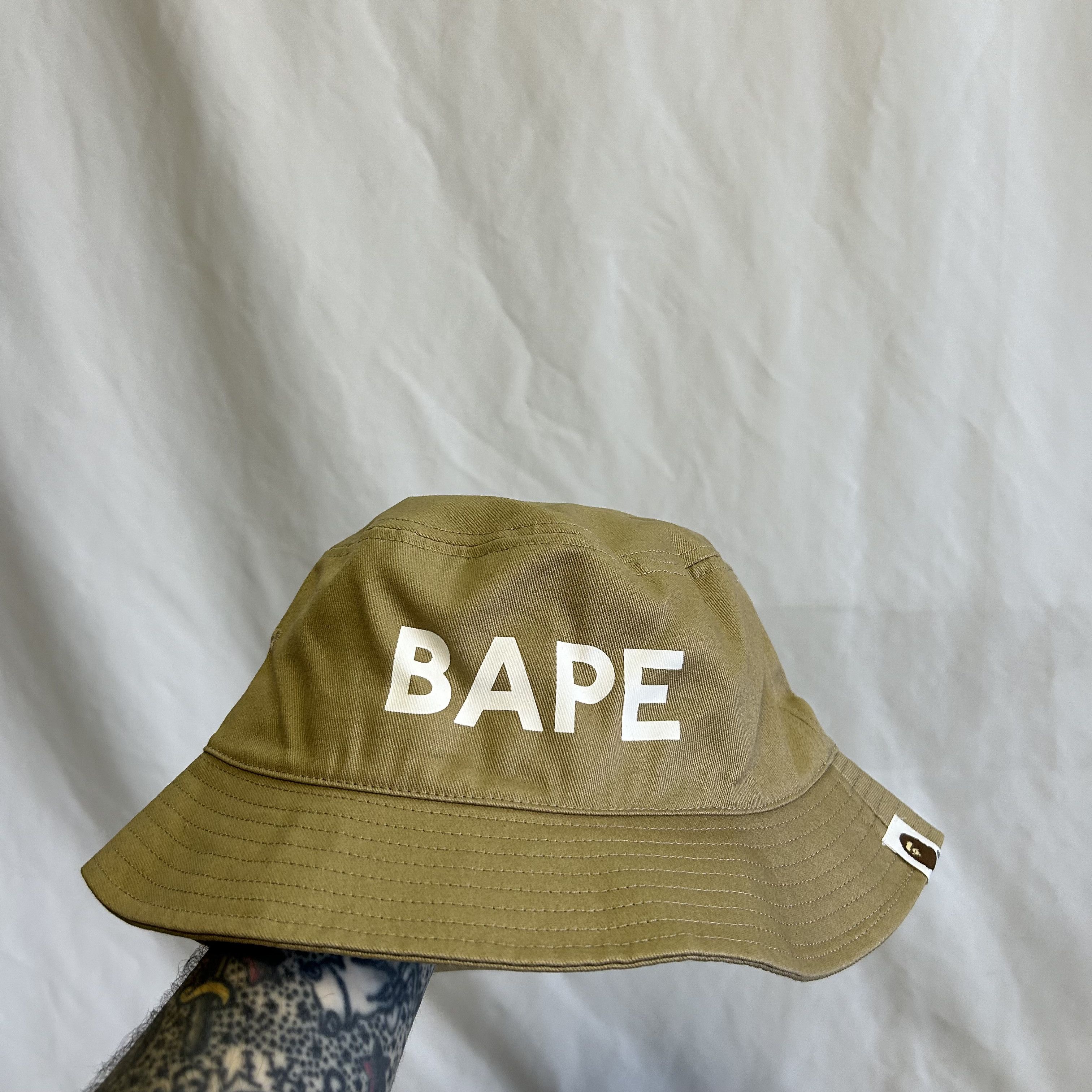 Bape Bape 2022 Tan Bucket Hat | Grailed