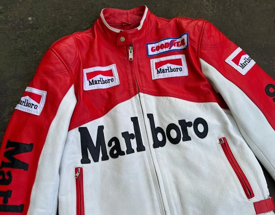 Marlboro Marlboro Racing Leather Jacket | Grailed