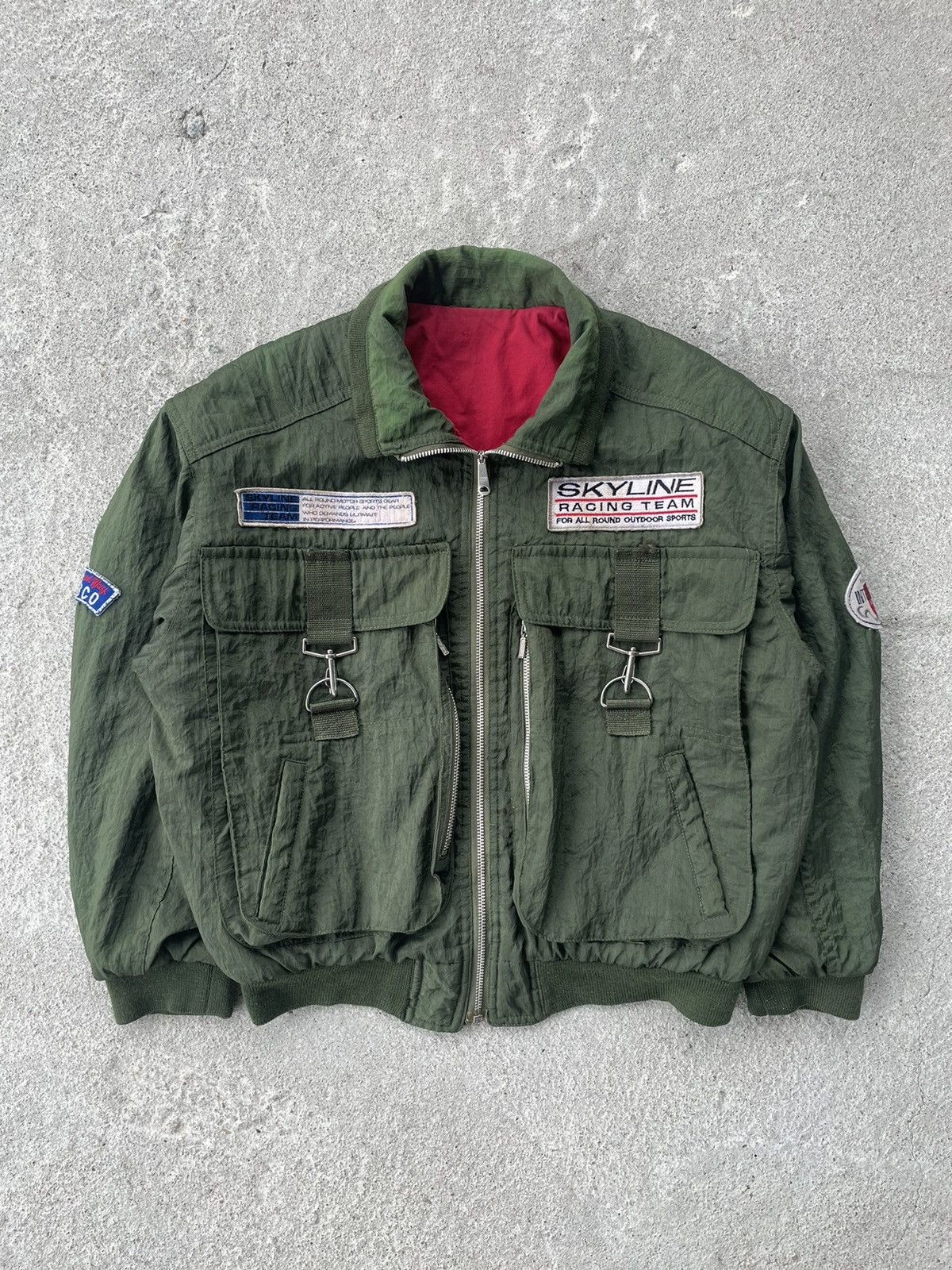 Gear For Sports × Racing × Vintage Vtg Skyline Racing Team Bomber ...