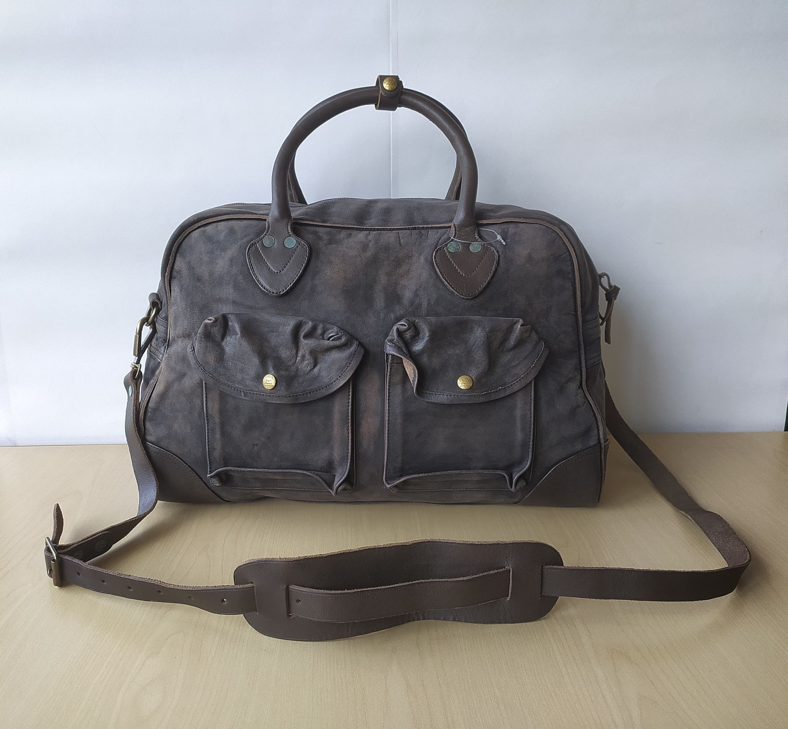RRL Ralph Lauren Double RL Leather Duffel Bag FREE WORLDWIDE | Grailed
