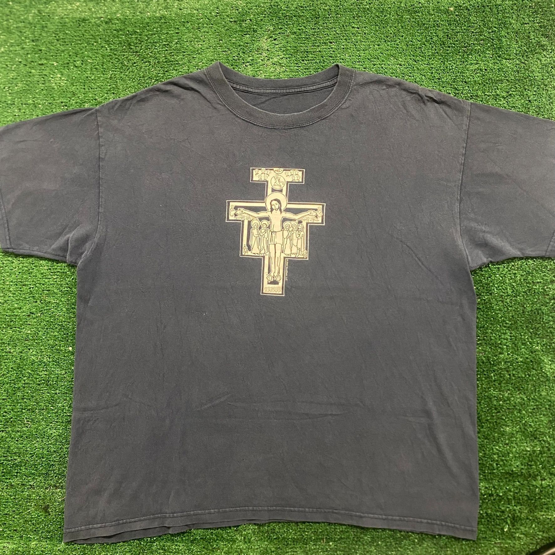 Vintage Vintage Y2K Jesus Christ Sun Faded Essential Religion Tee | Grailed