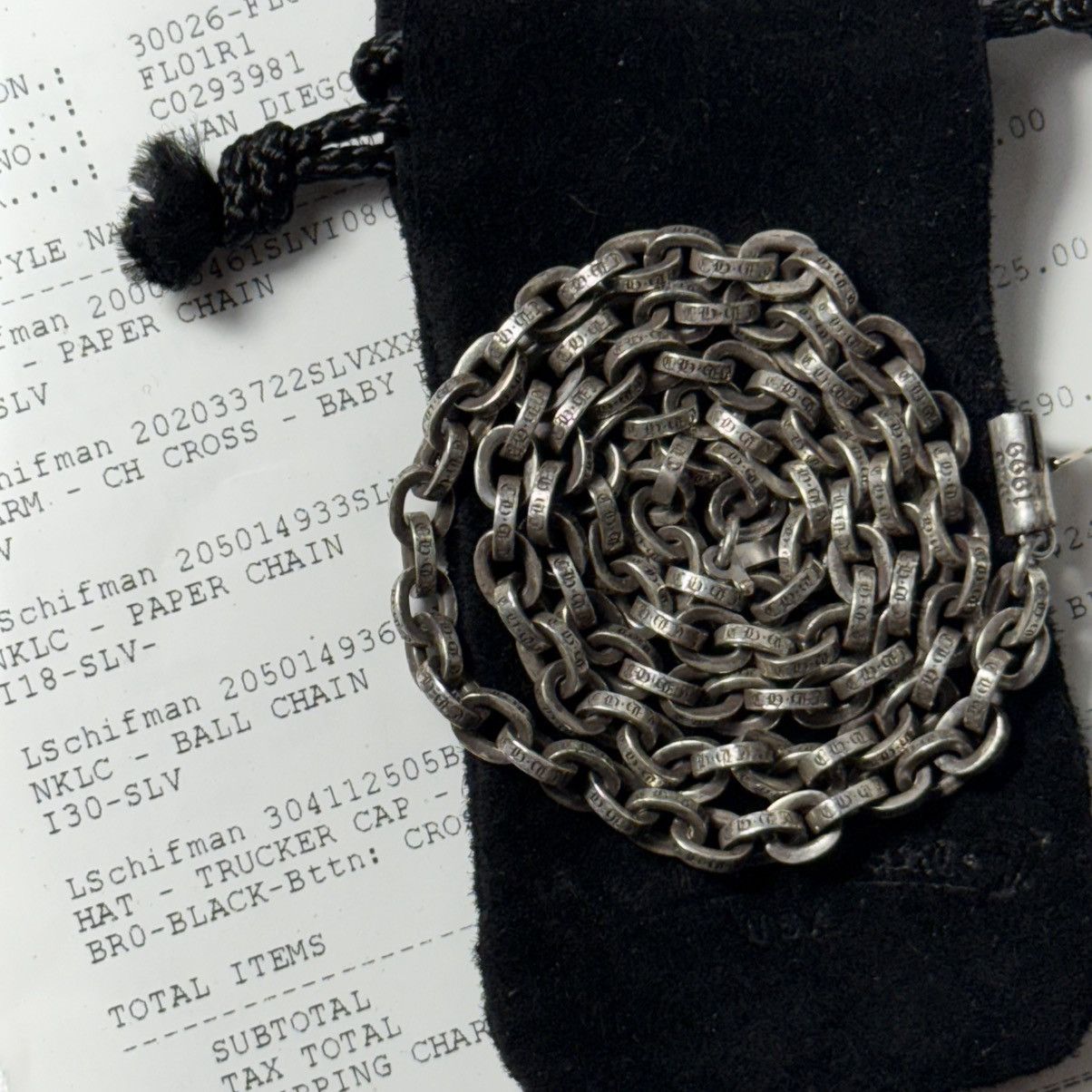 Chrome Hearts Chrome Hearts Paper Chain Necklace - 18 Inch | Grailed