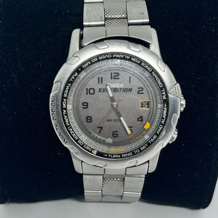 Timex Timex Expedition Indiglo WR 50M Silver Tone Stainless Watch | Grailed