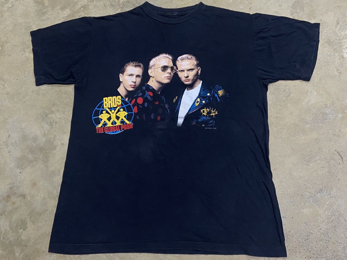 Band Tees × Vintage Rare Vintage 1988s PUSH (BROS Album) Tour TShirt | Grailed