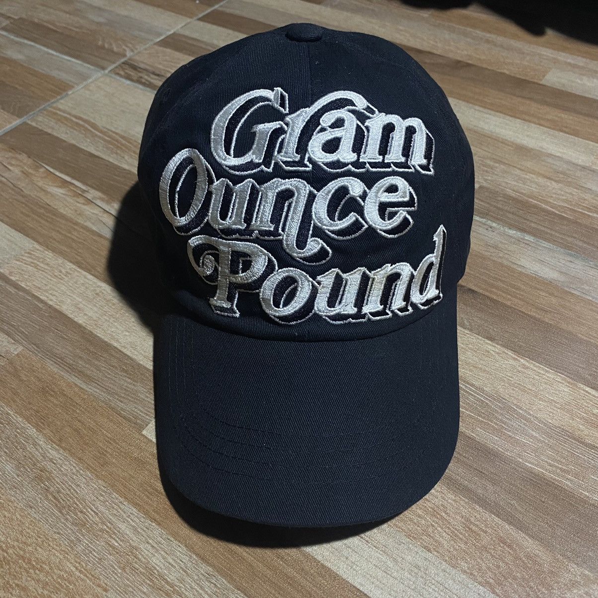 Japanese Brand Gram Ounce Pound SS21 70S Logo 6Panel Black Hats | Grailed