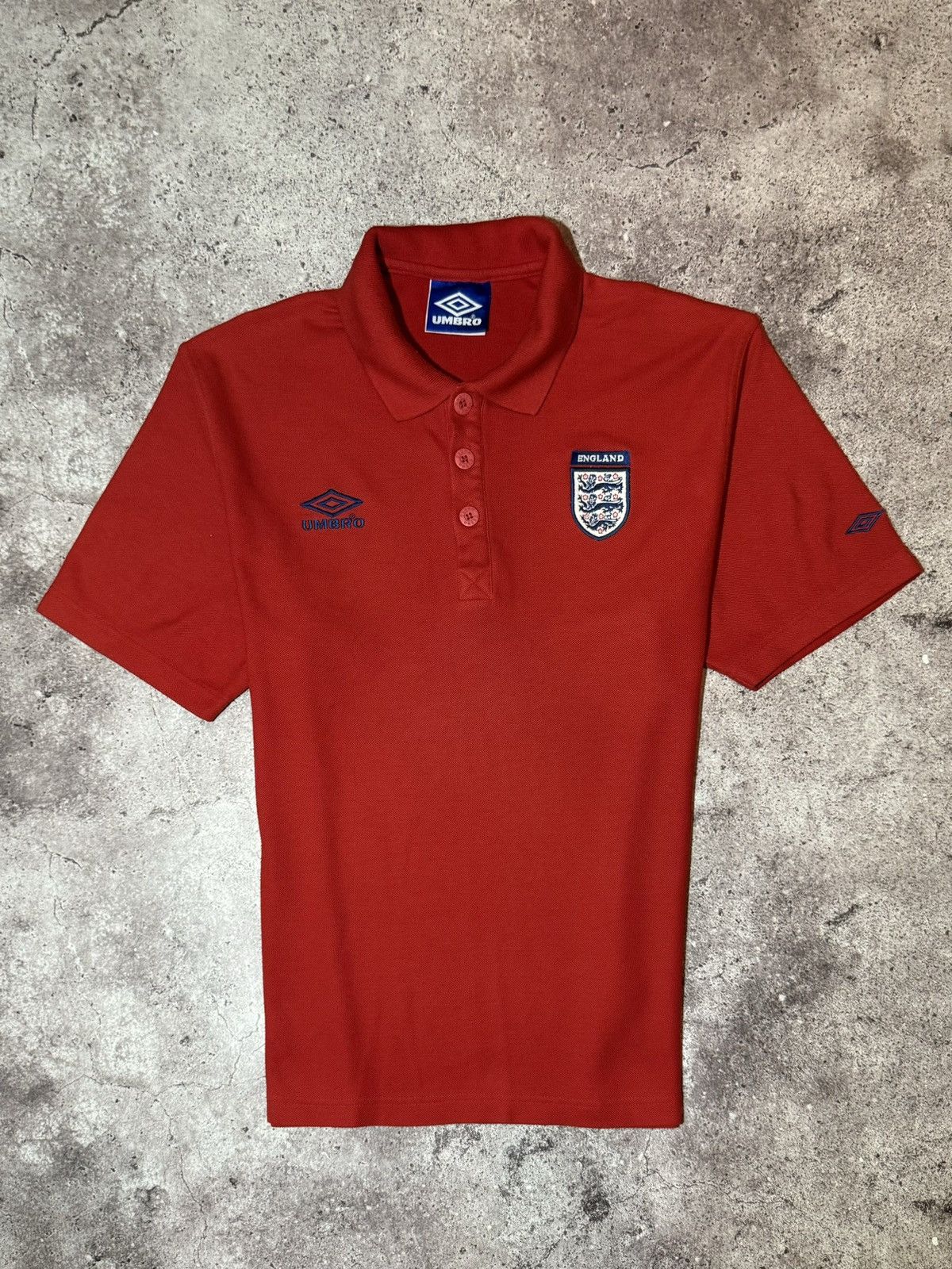 Umbro × Vintage England Umbro Vintage 90s Football Shirt Jersey Polo T ...