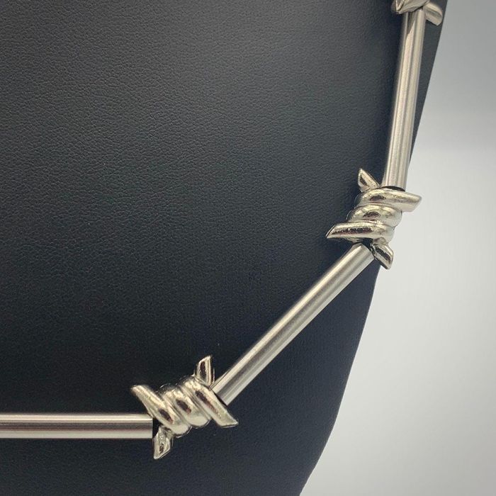 Cuban Link Chain Barbed Wire Necklace | Barbed Wire Chain | Grailed