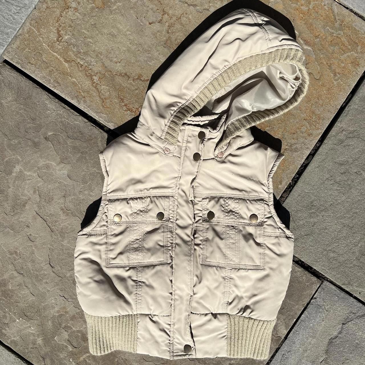 Vintage Y2K Cropped Cargo Vest w/ Removable Hood | Grailed