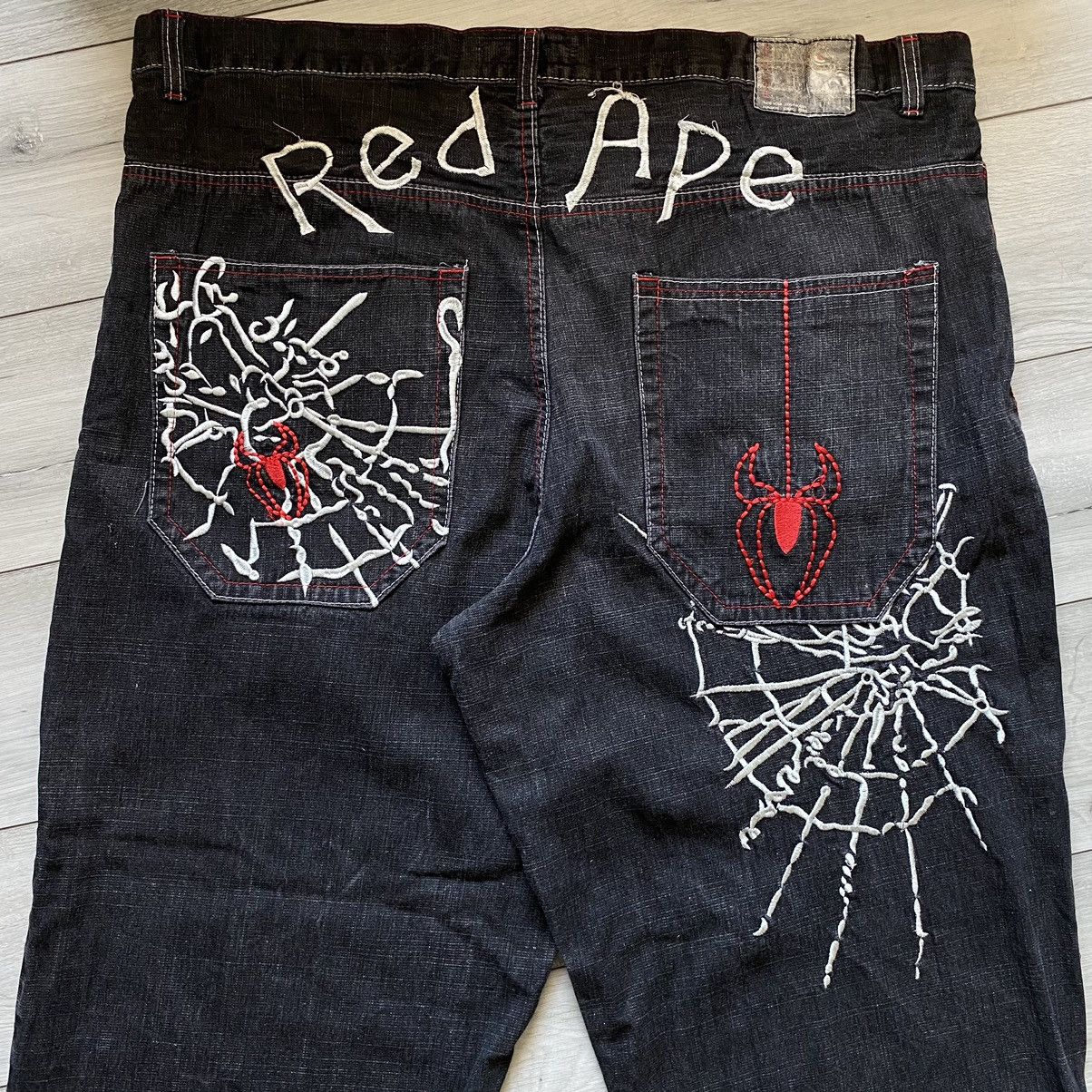 Southpole Red Ape Y2K Baggy Jeans Insane Spider Embroidery | Grailed