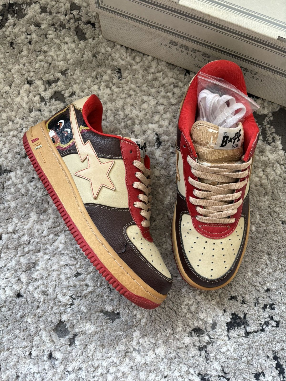 Bape Bape x Kanye West Bapesta | Grailed