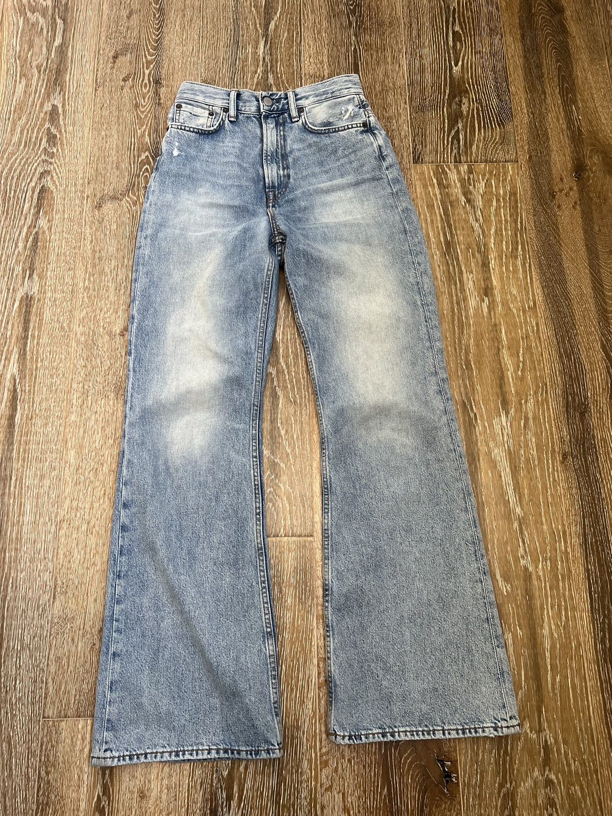 Acne Studios Acne studios 1990 light blue trash jeans | Grailed