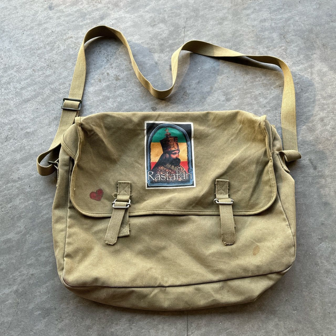 Military × Streetwear × Vintage Vintage 1980s Faded Green Rastafari ...