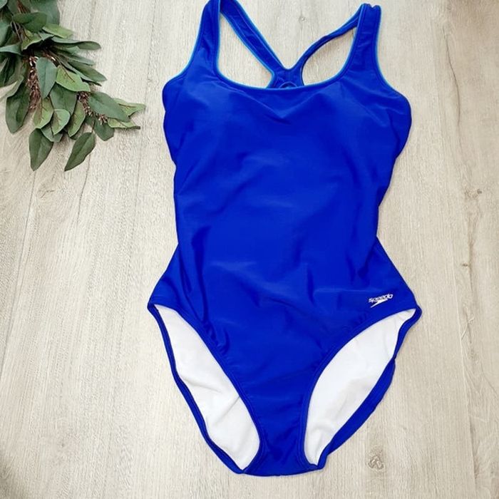 Speedo Speedo Super Proback Royal Blue Two Tone Swimsuit One Piece ...
