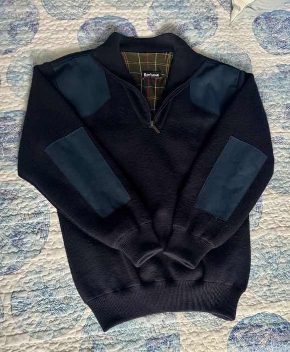 Barbour Barbour Storm Half Zip Mens L,Tartan lined, Merino, Scotland ...