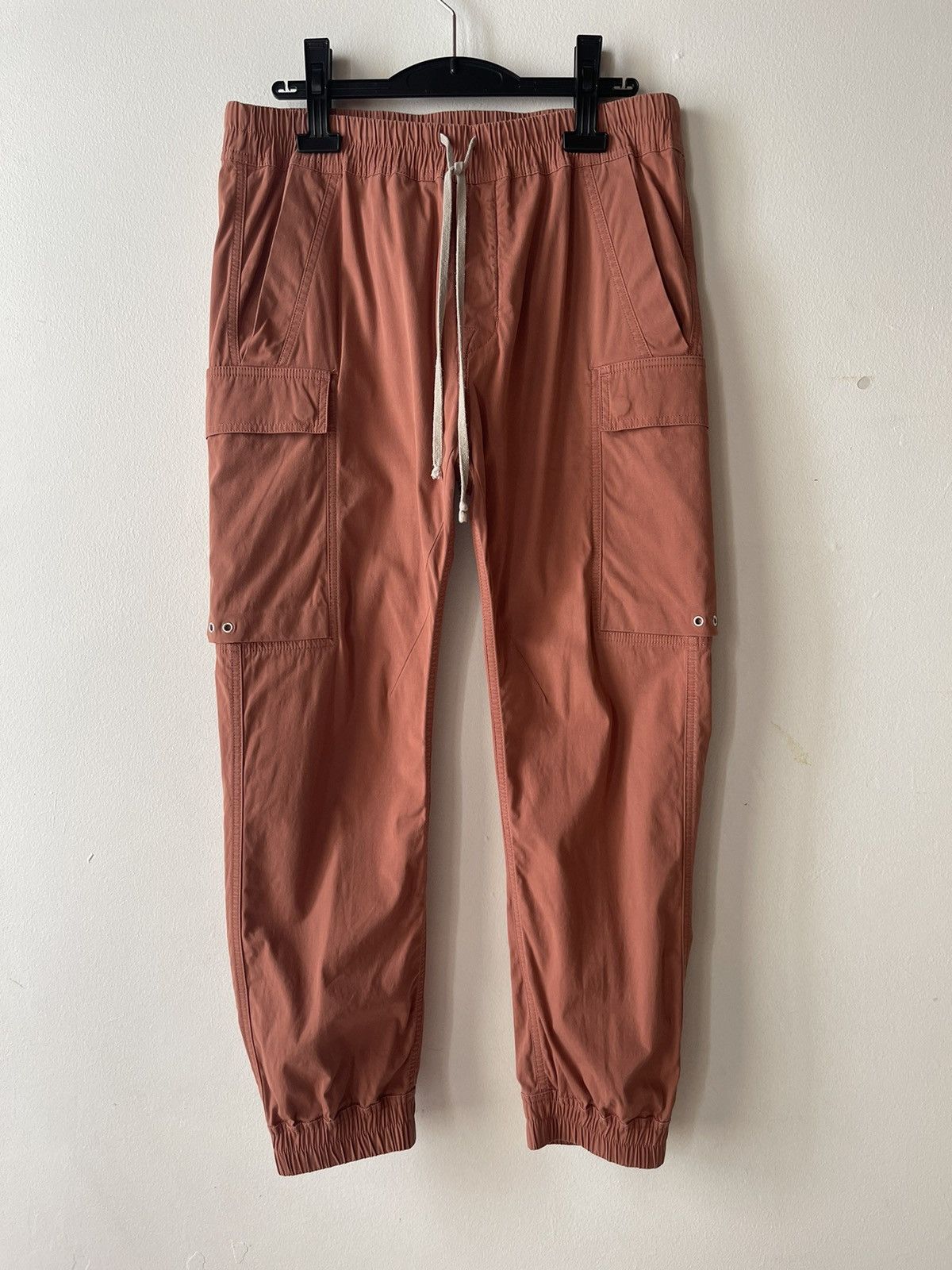 Rick Owens FW19 Larry Burnt Pink Cargo Joggers | Grailed