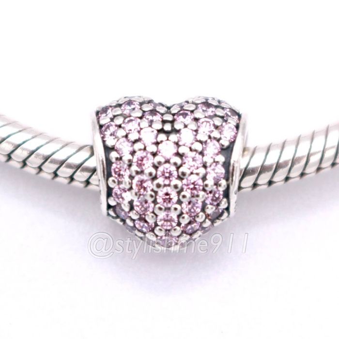 pandora Authentic PANDORA Pave Heart with Pink Zirconia | Grailed