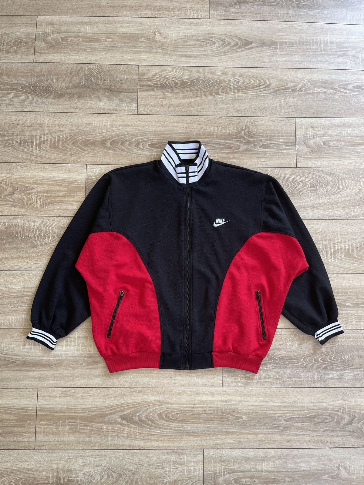 Nike × Rare × Vintage Vintage Nike Zip-Up Track Jacket RARE Oversize ...