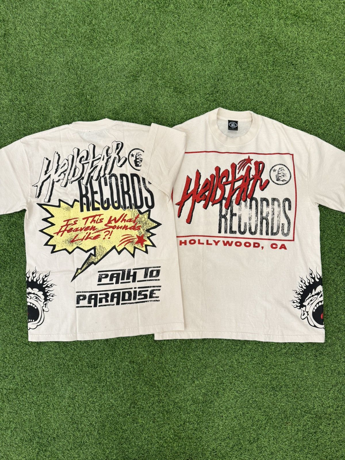 HELLSTAR Hellstar Records Cream Tee | Grailed