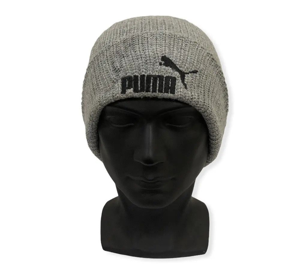 Hats × Puma × Streetwear Vintage Puma Spell Out Beanie Hat | Grailed