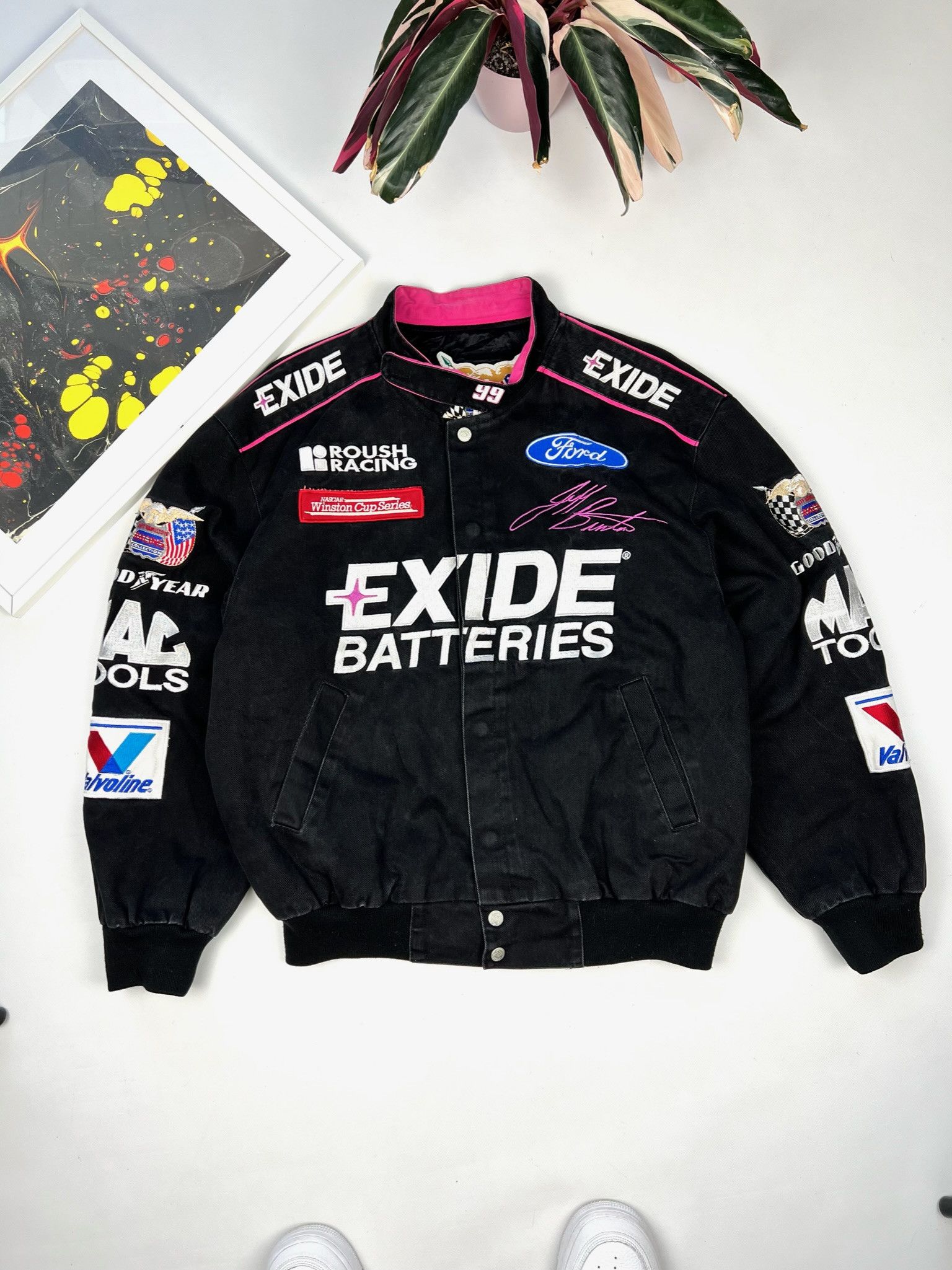 Chase Authentics × NASCAR × Vintage Vtg 90s Jeff Burton rare Exide ...