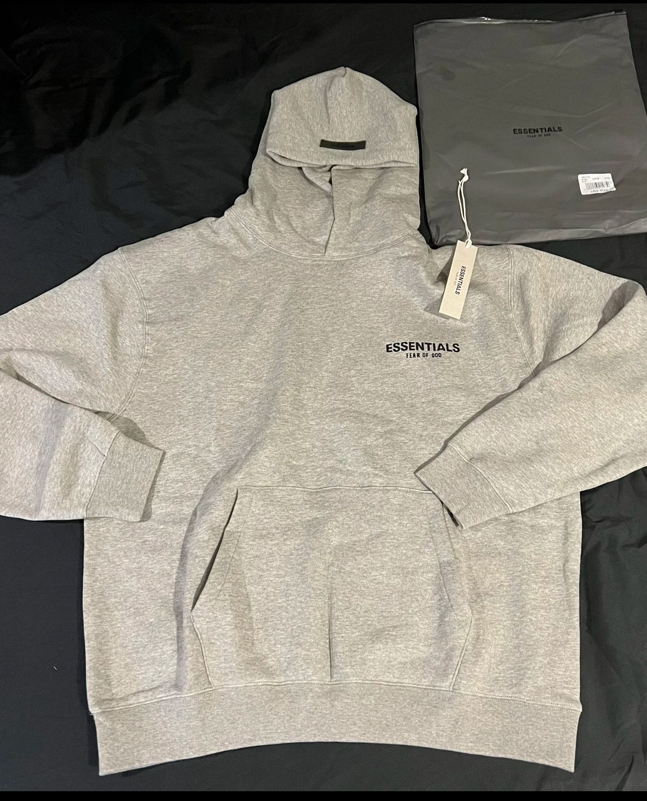 Essentials Fear of God Essentials Hoodie Fw 22 Light oatmeal Large ...