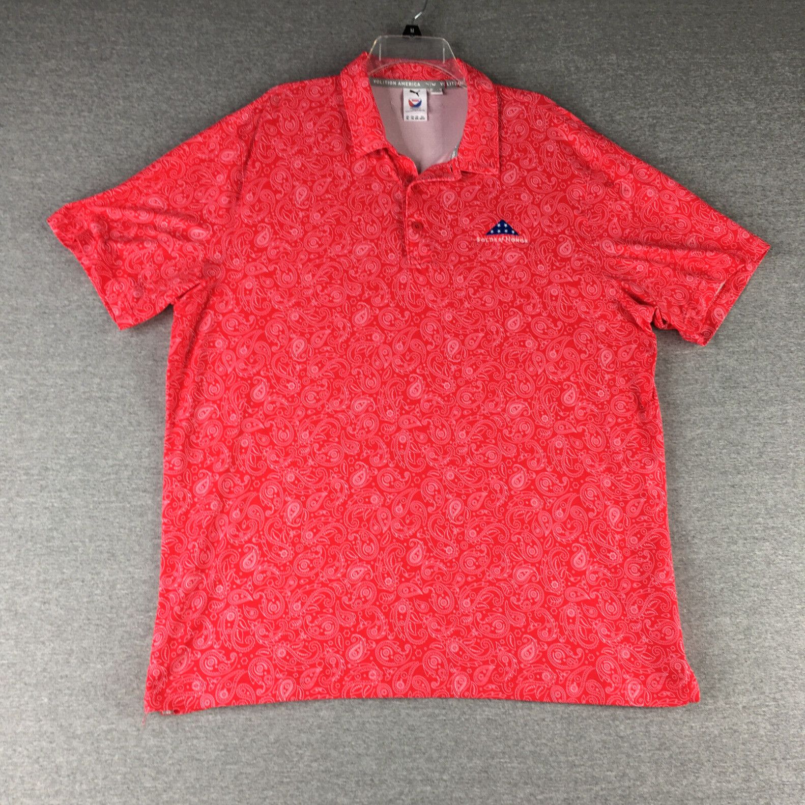 Puma Puma Volition America Polo Shirt Mens Extra Large Folds Of Honor ...