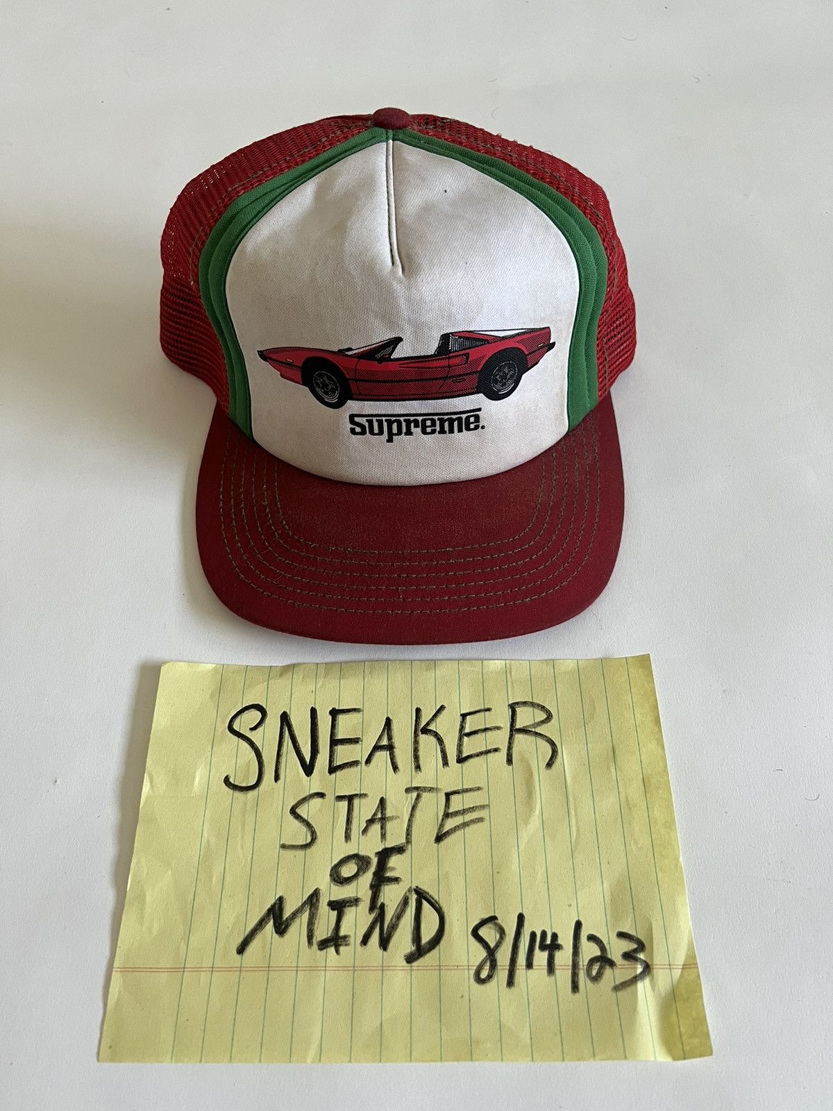Supreme VERY RARE/VINTAGE RED SUPREME FERRARI CAP SS13 FAST SHIPPING ...