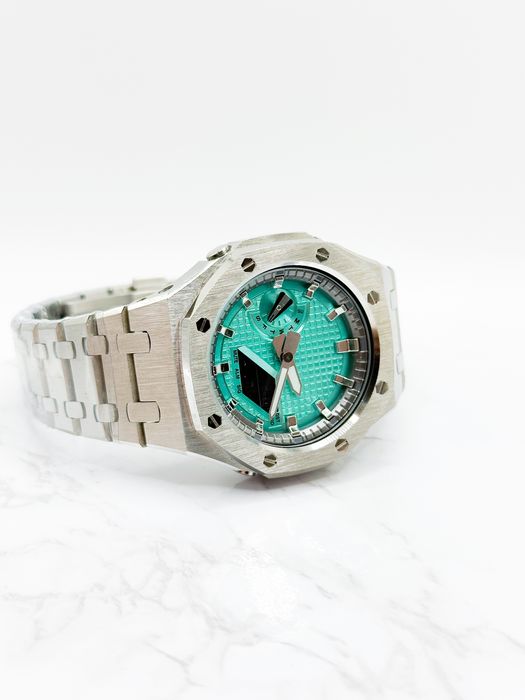 G Shock Custom Casioak G-SHOCK Mod Tiffany Blue | Grailed