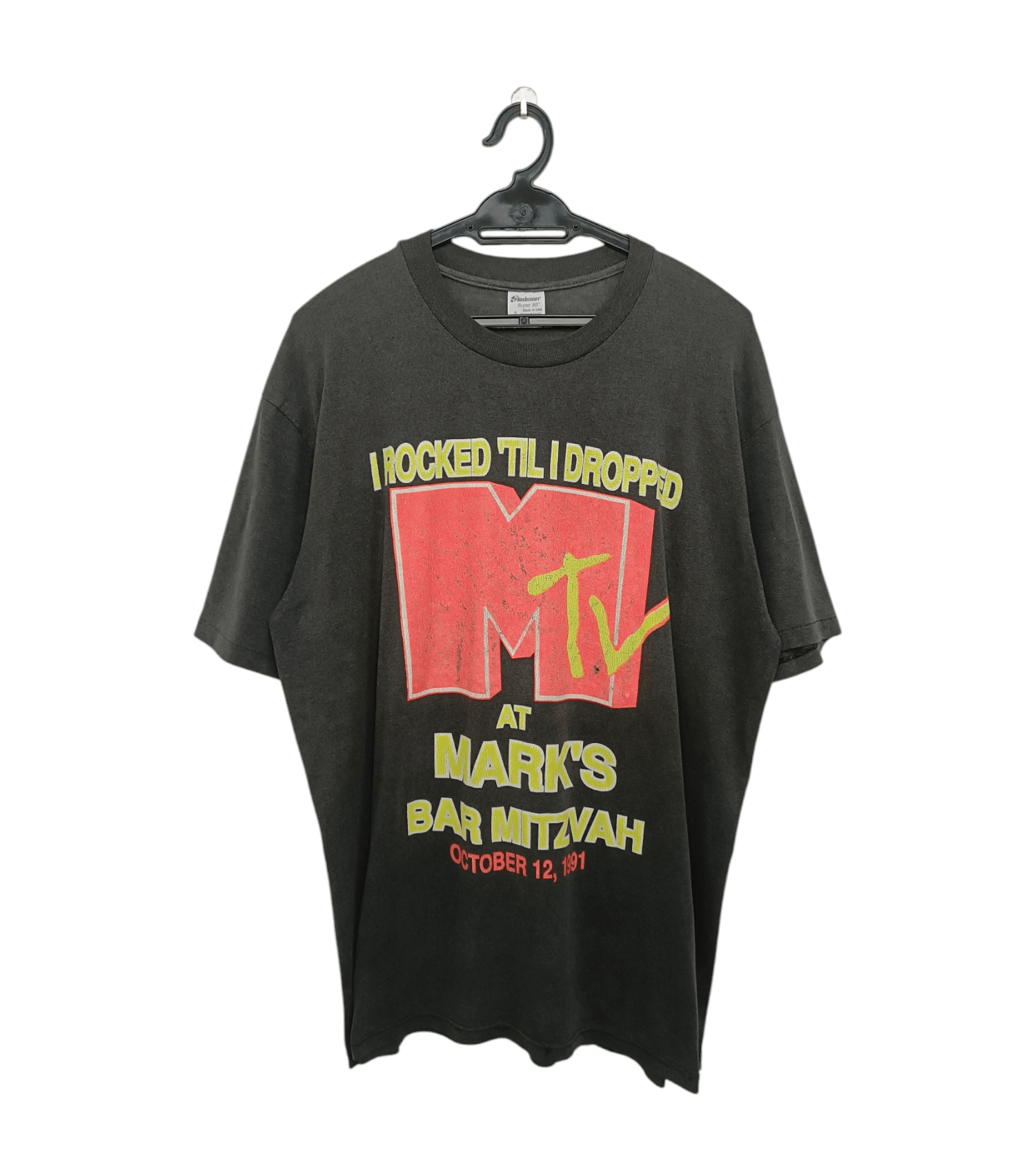 Mtv × Vintage VINTAGE 1991 MTV ROCK TILL DROP MARK'S BAR MITZVAH VER ...