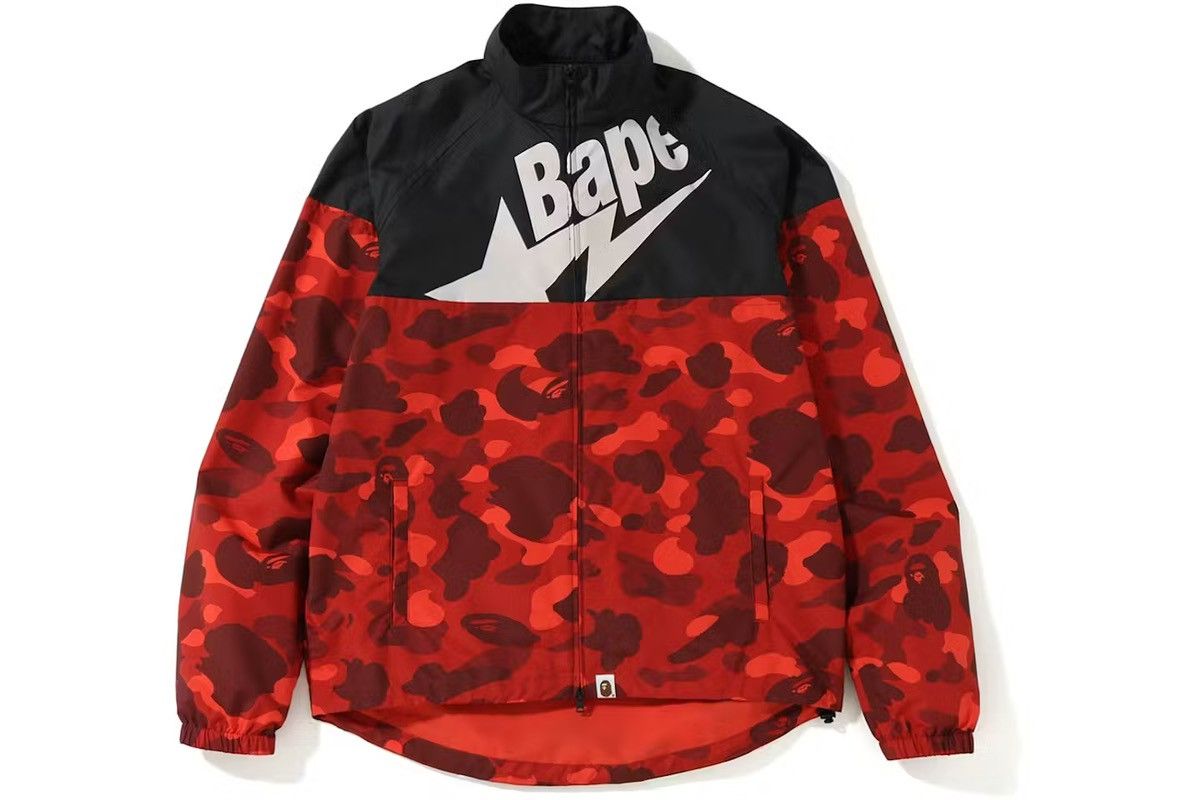 Bape BAPE STA COLOR CAMO CYCLE JACKET WINDBREAKER | Grailed