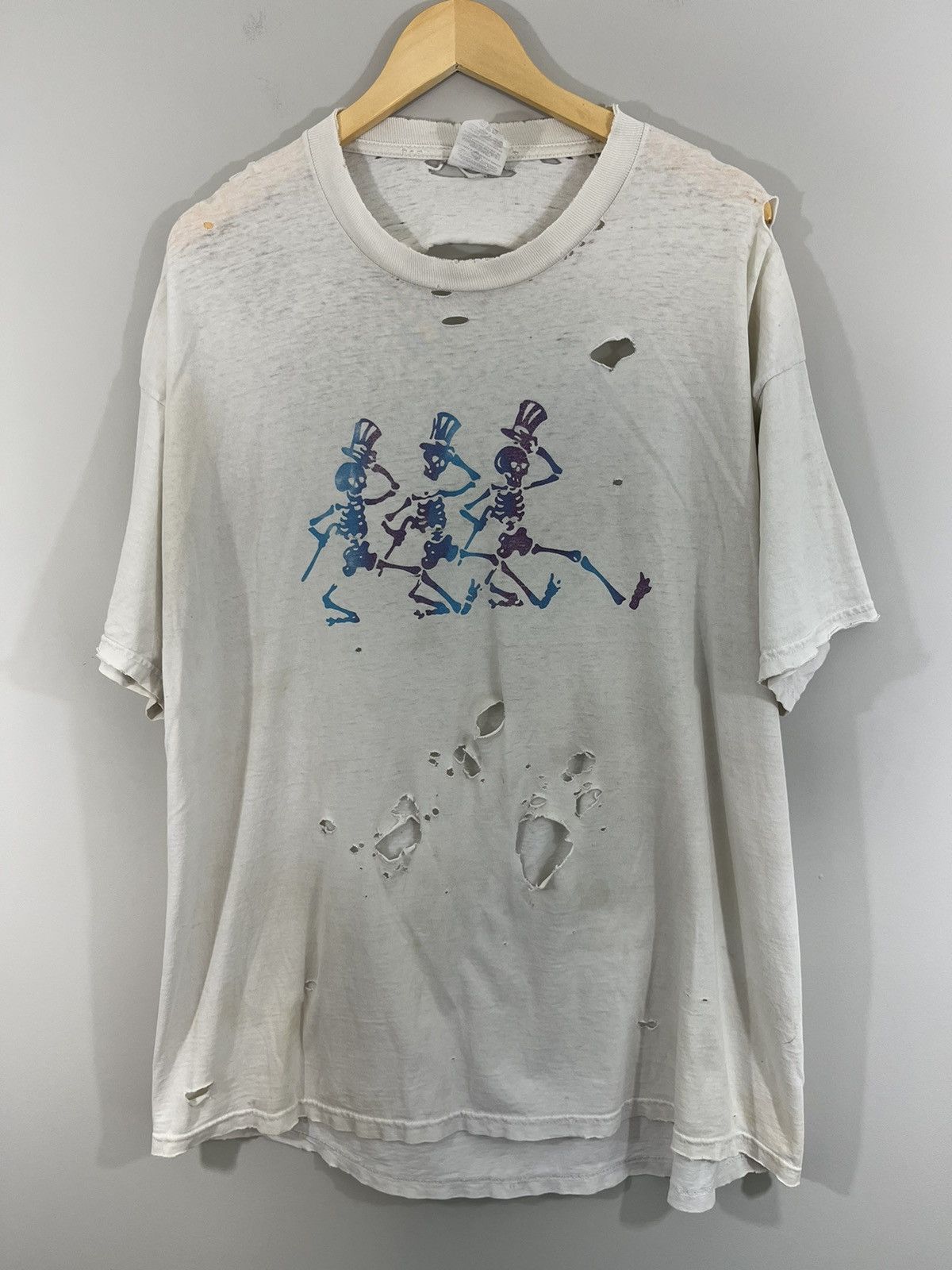 Band Tees × Grateful Dead × Vintage Vintage Grateful Dead Thrashed ...