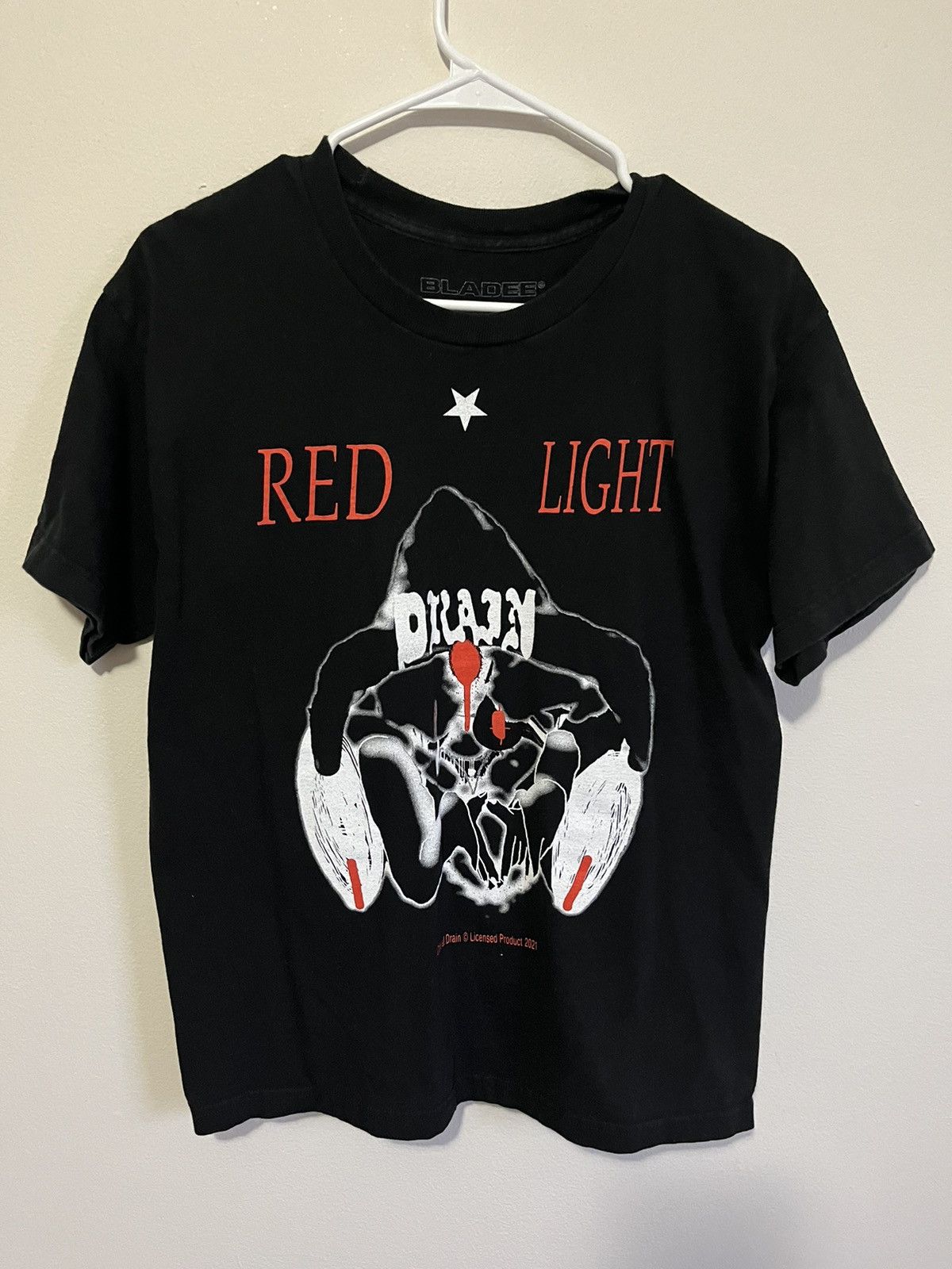 Sad Boys Bladee Red Light T-Shirt Black | M | Grailed