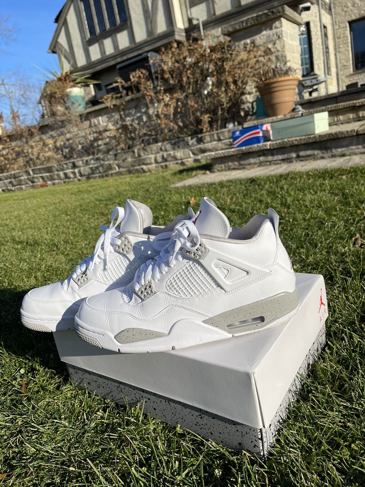 Jordan Brand Jordan 4 Retro Mid White Oreo | Grailed