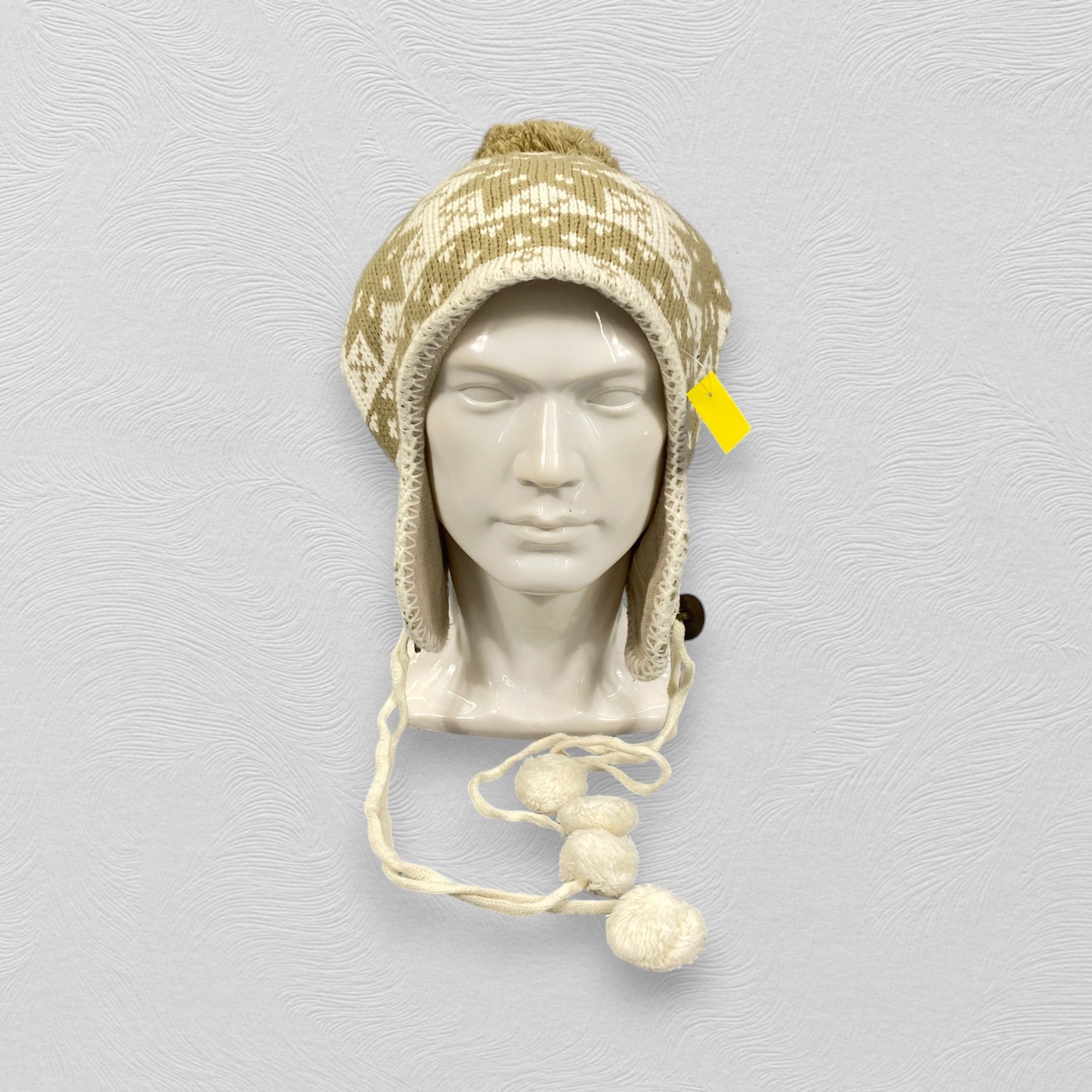Streetwear Ear Flap Knit Beanie Tibetan -BN784 | Grailed