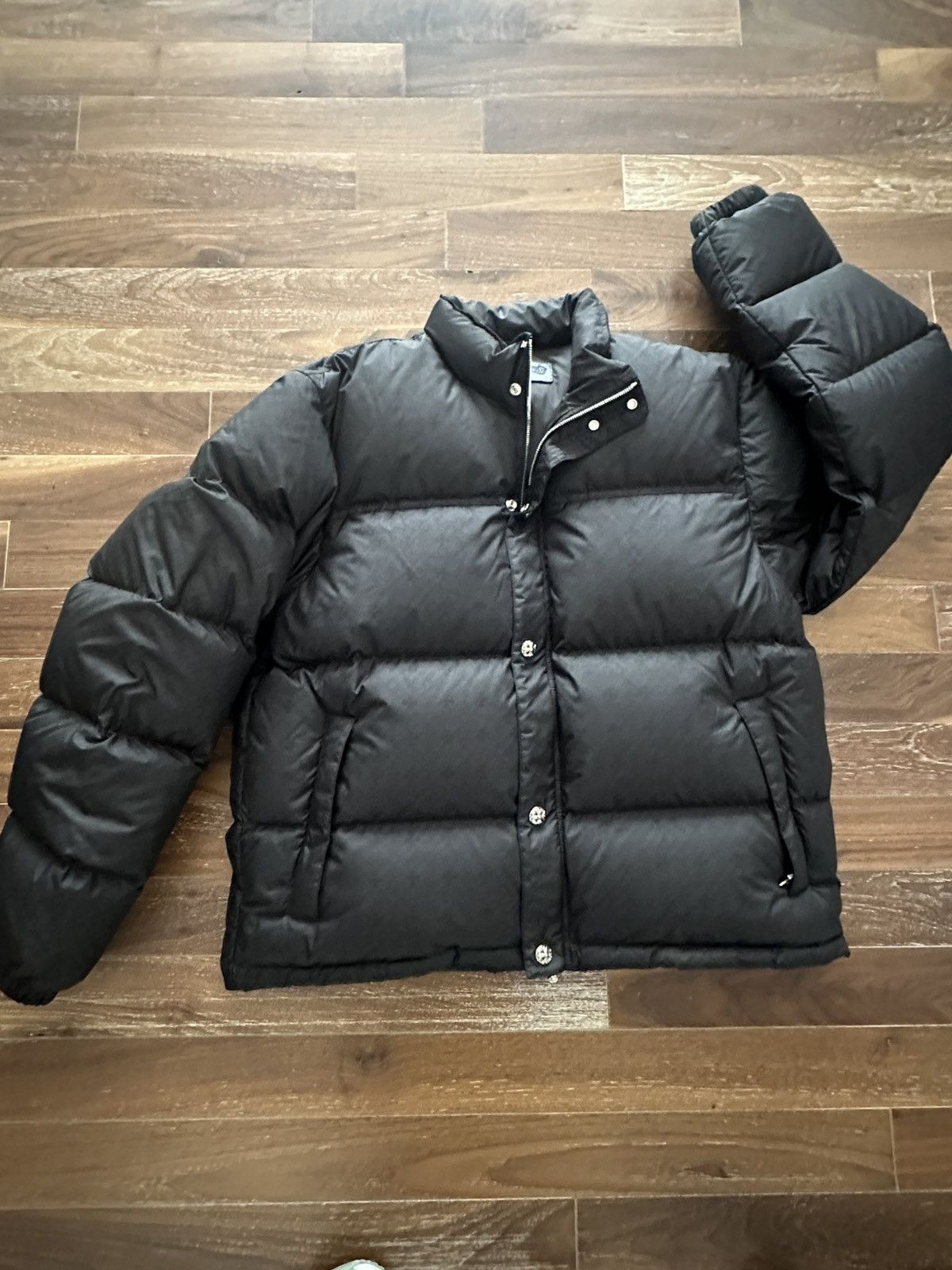 Chrome Hearts Chrome Hearts Plus Pattern Puffer Jacket in Black L | Grailed