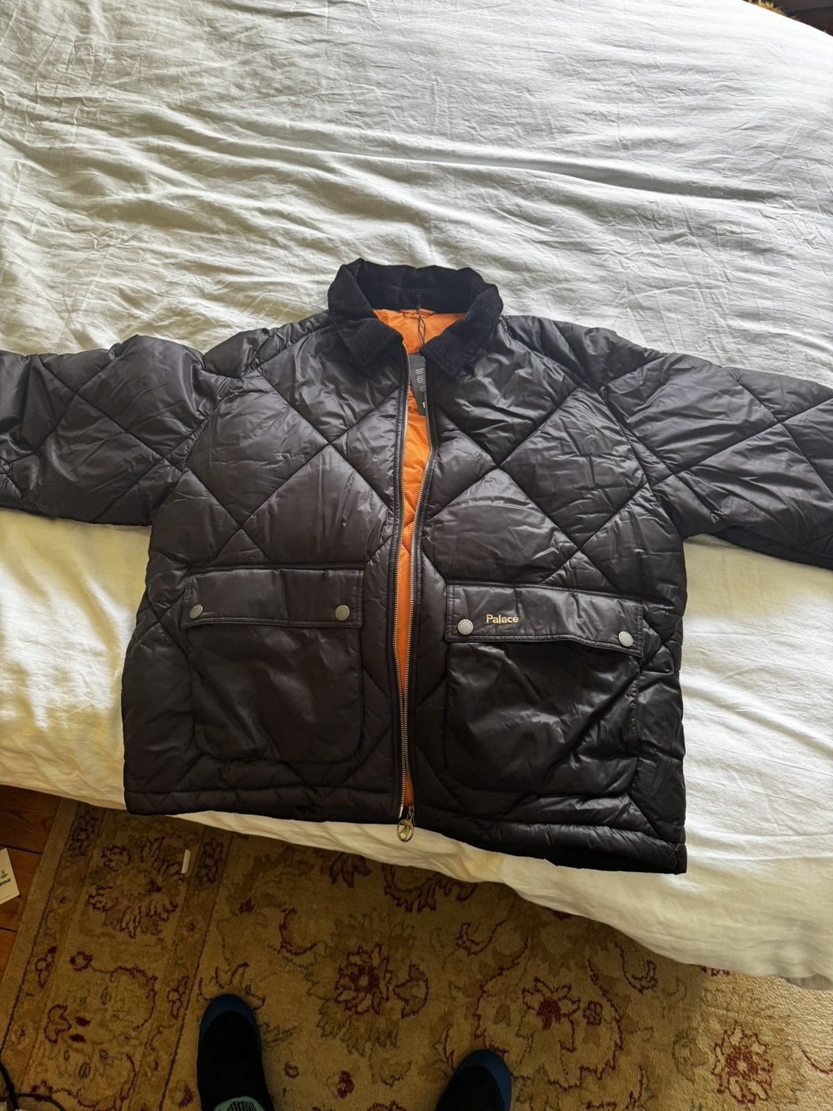 Barbour × Palace Barbour x Palace Quilted Jacket – Black | Grailed