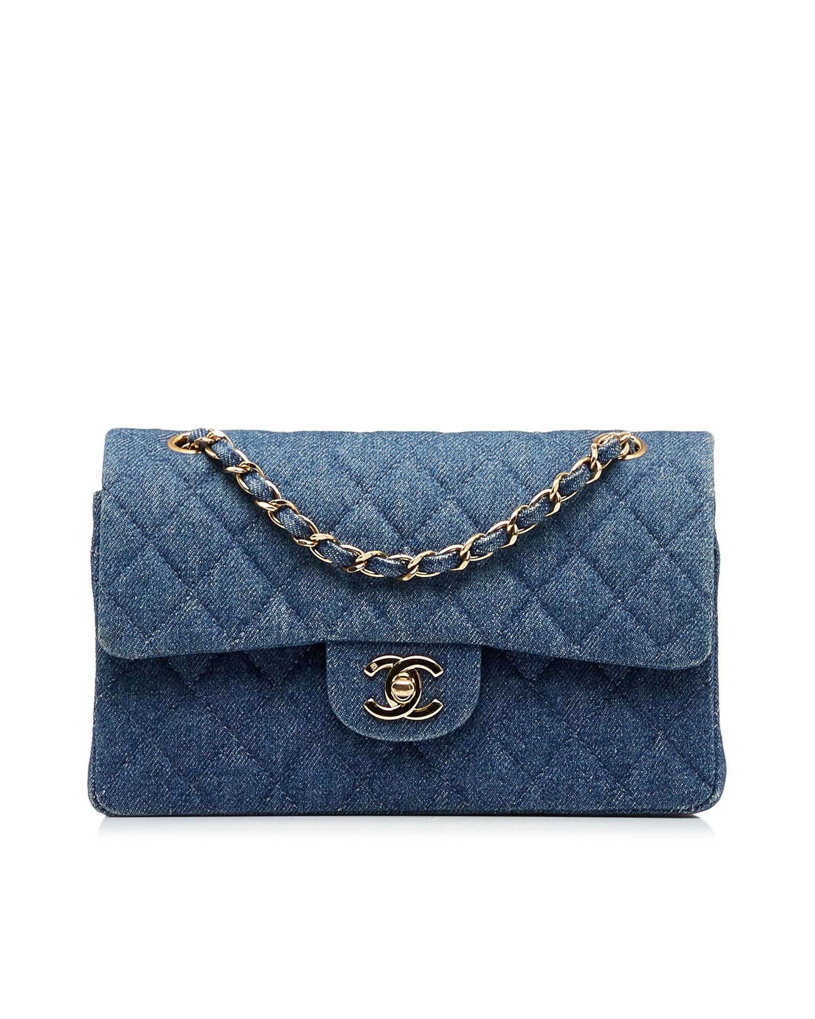 Chanel Small Classic Denim Double Flap | Grailed