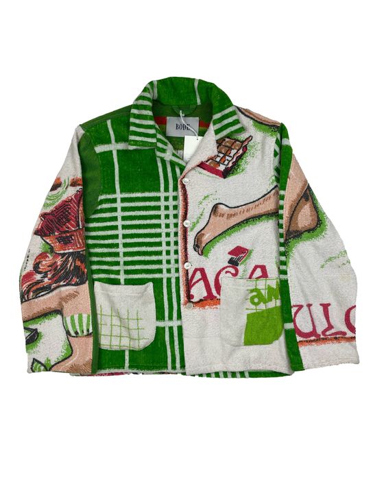 Bode One-of-a-Kind 1/1 Poolside Green Duo Towel Jacket | Grailed