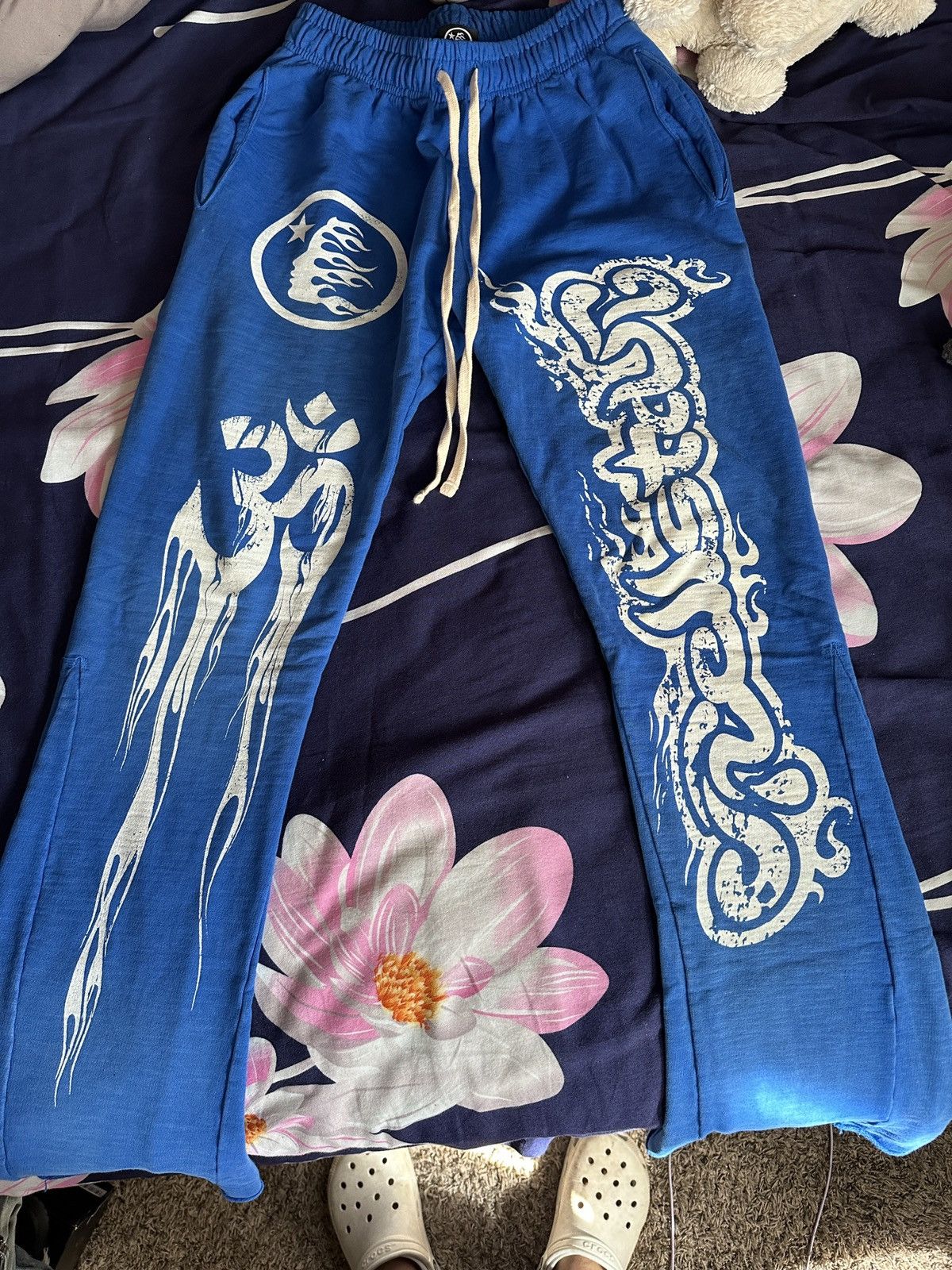 HELLSTAR Hellstar Blue Flare Sweatpants | Grailed