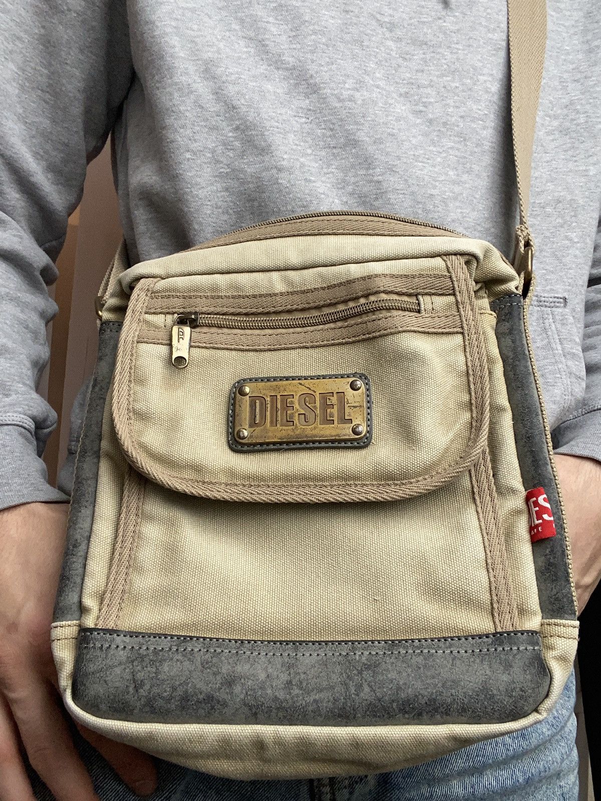 Diesel Vintage Diesel Military Bag , Y2K Drill style | Grailed