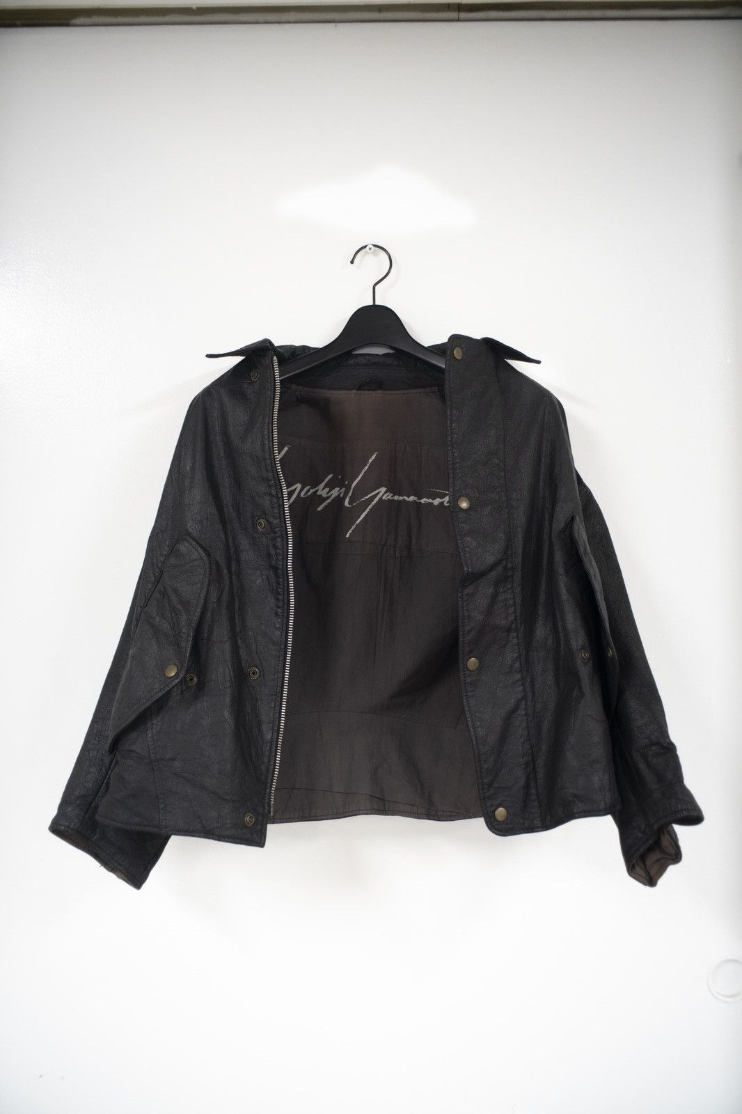 Yohji Yamamoto RARE AW1982 Capybara Leather Motorcycle Jacket | Grailed